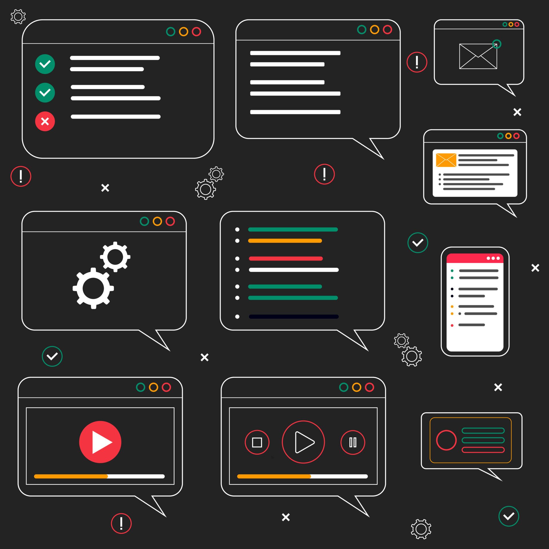 Programming Coding Icon Set Software Development Icon Collection Programmer And Developer