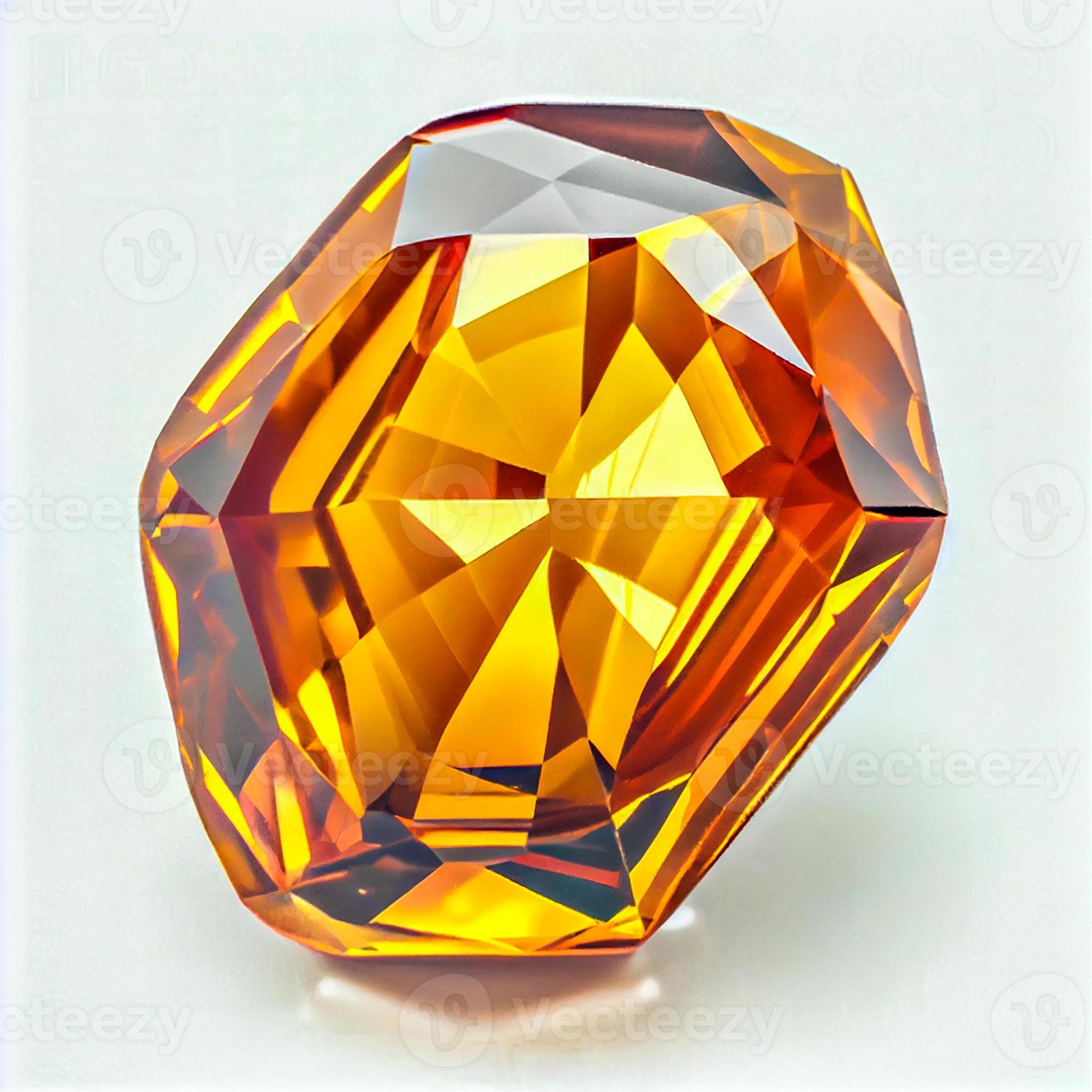 Topaz gemstone isolated on white background for jewelry shop. Beauty close up shot. 16747275 ...