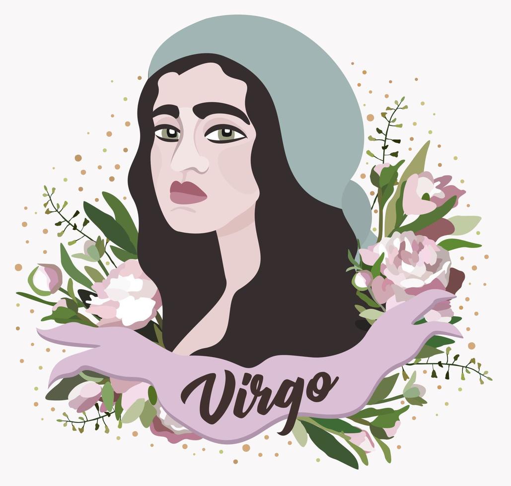 Virgo Zodiac Sign Vector Isolated Composition 16753058 Vector Art At