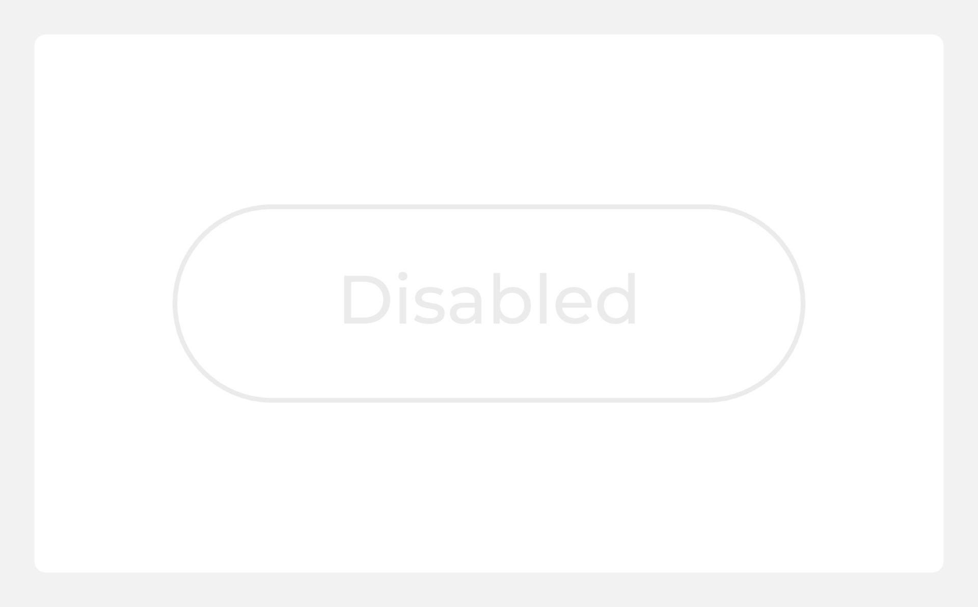 Unclickable Button Ui Element Template Editable Isolated Vector Dashboard Component Flat User