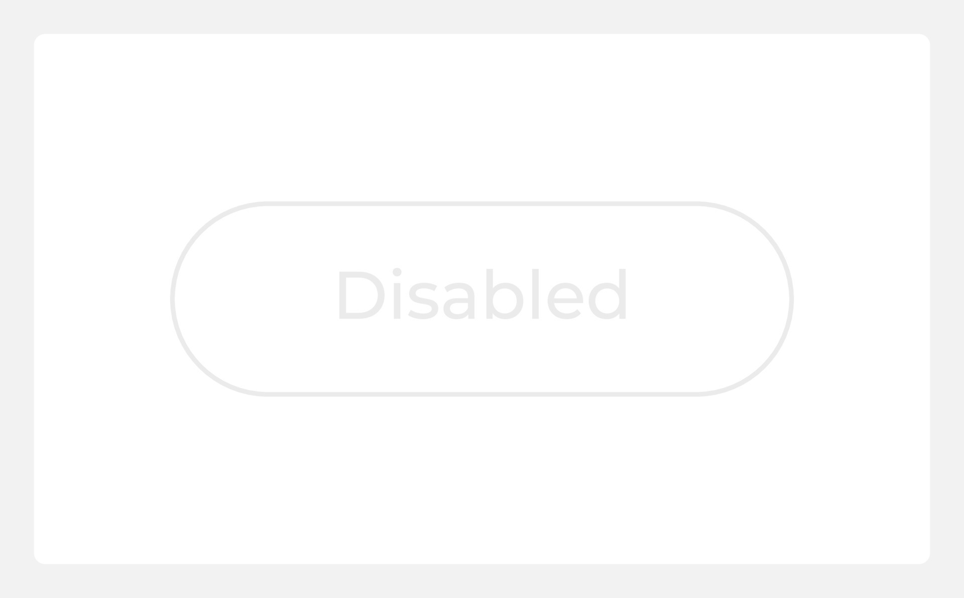 Unclickable Button Ui Element Template Editable Isolated Vector Dashboard Component Flat User