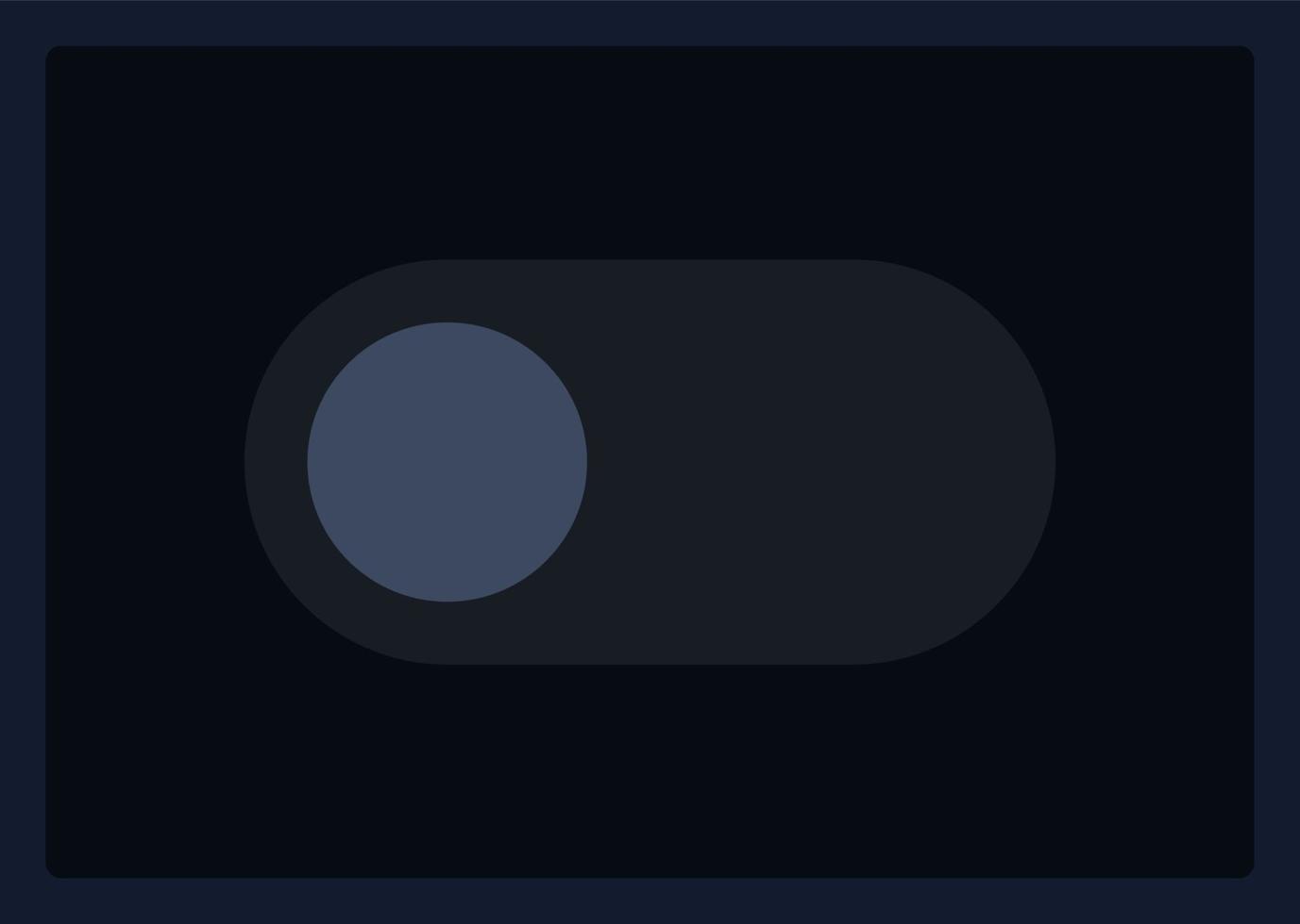 Inactive Toggle Button Ui Element Template Editable Isolated Vector Dashboard Component Flat