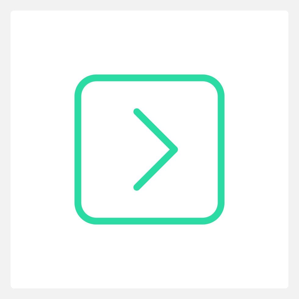 Hover forward button UI element template. Editable isolated vector dashboard component. Flat ...