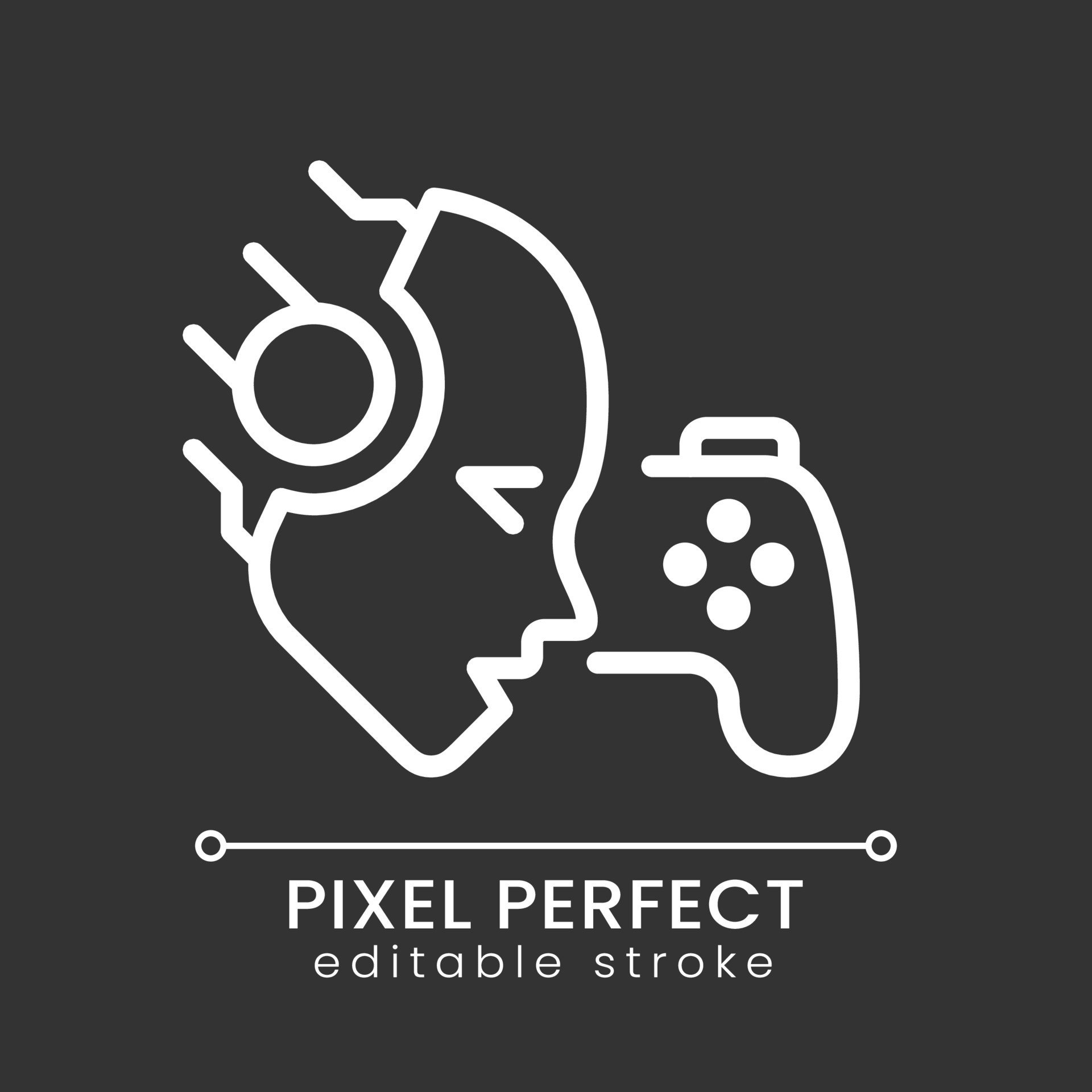 AI play games pixel perfect white linear icon for dark theme. Deep ... AI play games pixel perfect white linear icon for dark theme. Deep ...