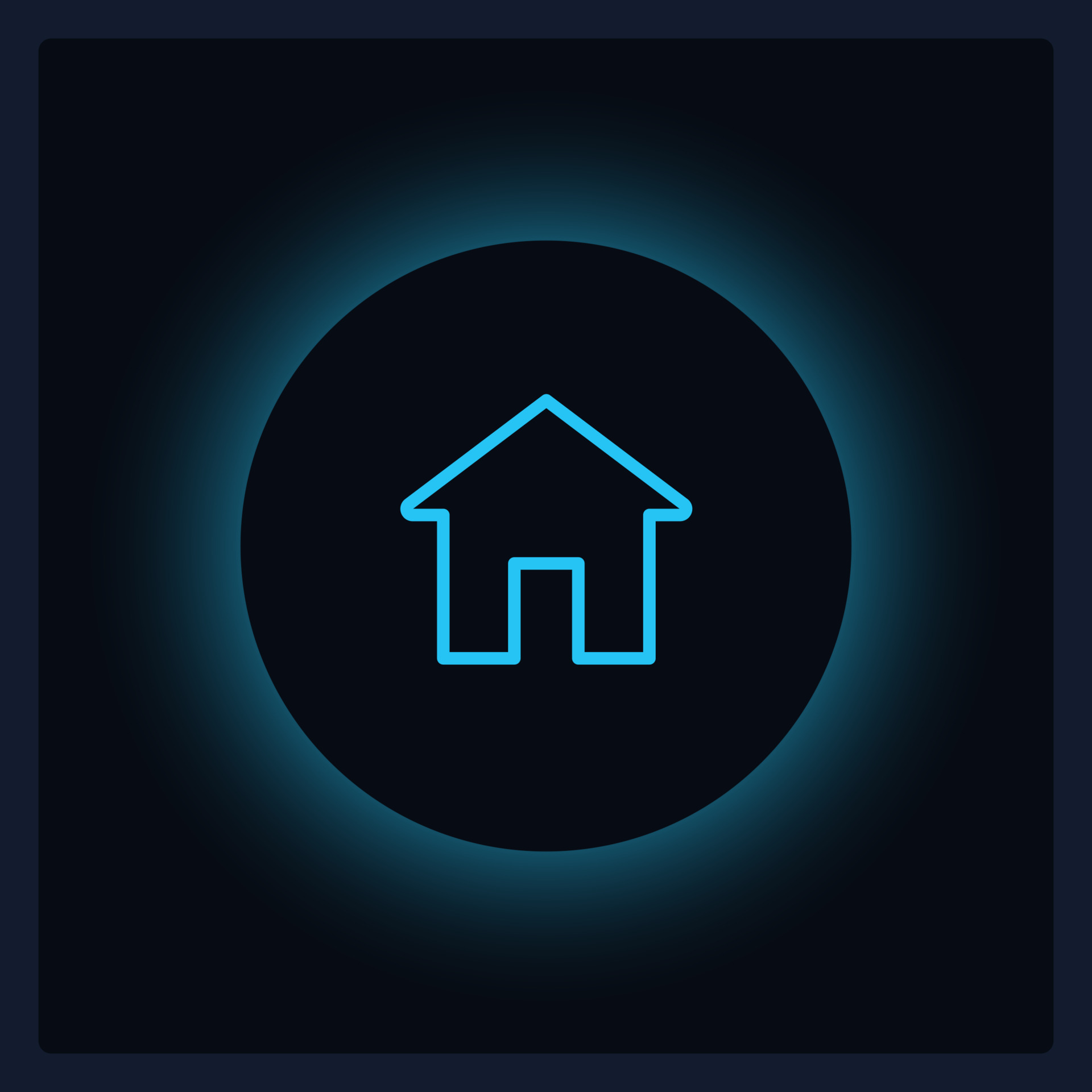 Focused Homepage Button Ui Element Template Editable Isolated Vector Dashboard Component Flat