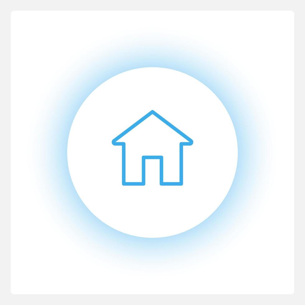 Focused mainpage button UI element template. Editable isolated vector dashboard component. Flat ...