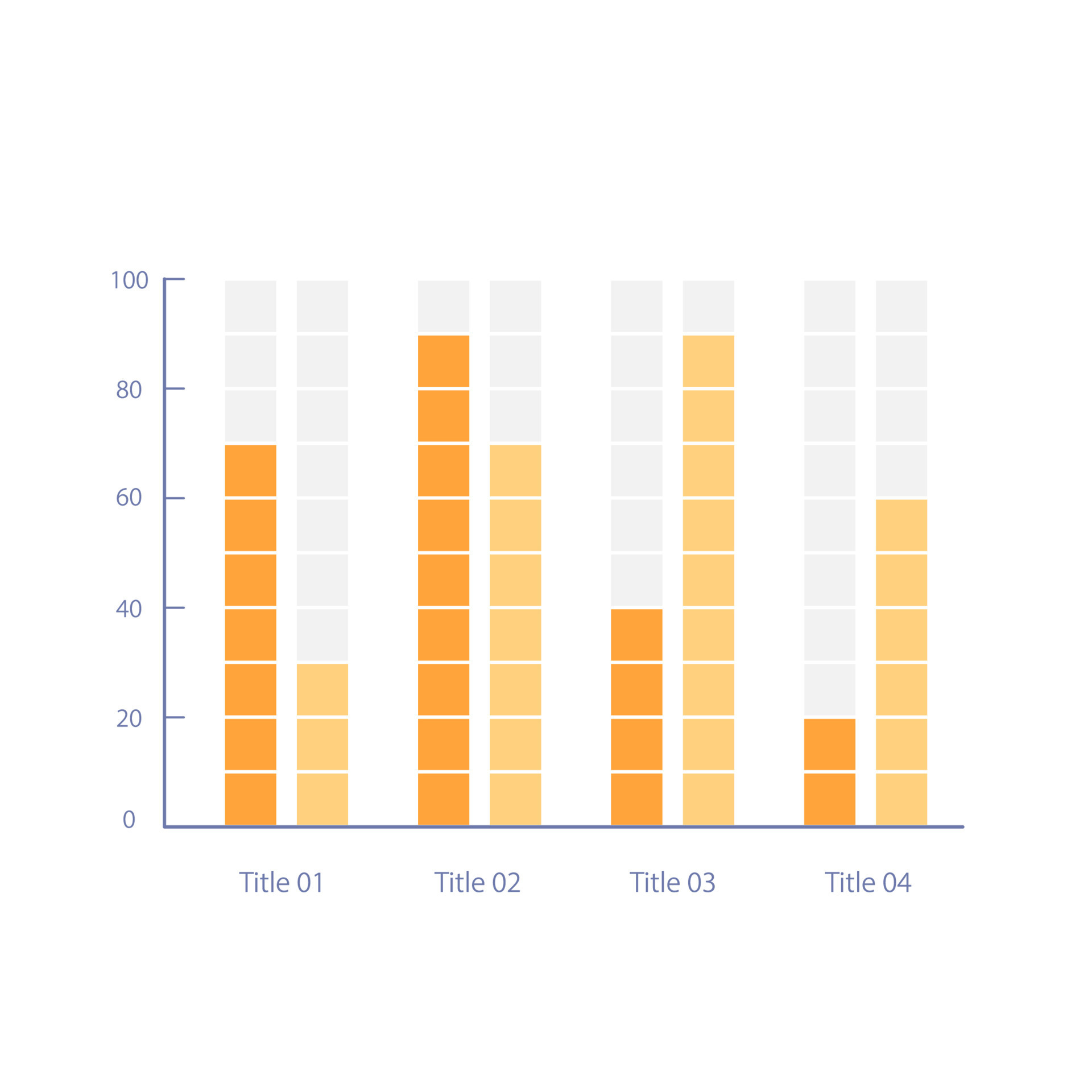 Four Column Chart Template