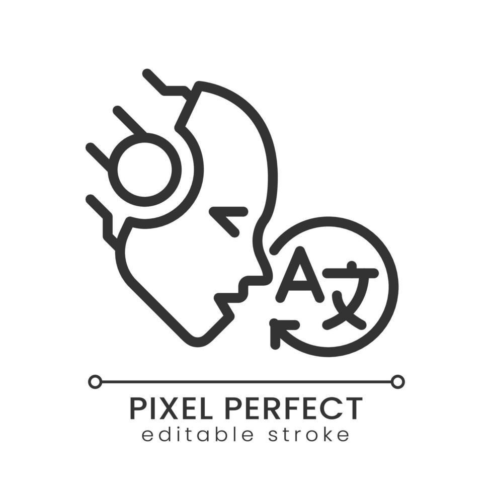 Ai Translates Pixel Perfect Linear Icon Read Signs In Foreign Language