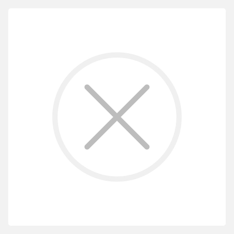 Hover Reject Button Ui Element Template Editable Isolated Vector Dashboard Component Flat User