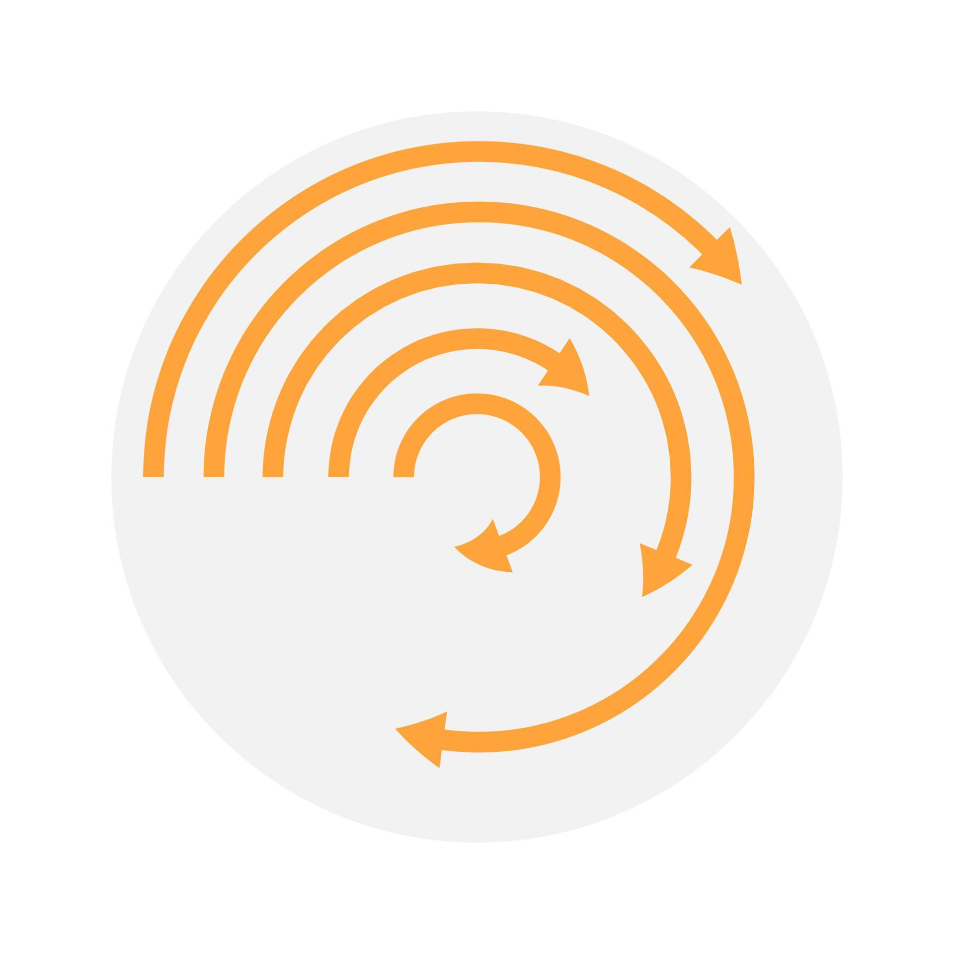 Circular Arrow Infographic Chart Design Element Five Directional Components Customizable Graph