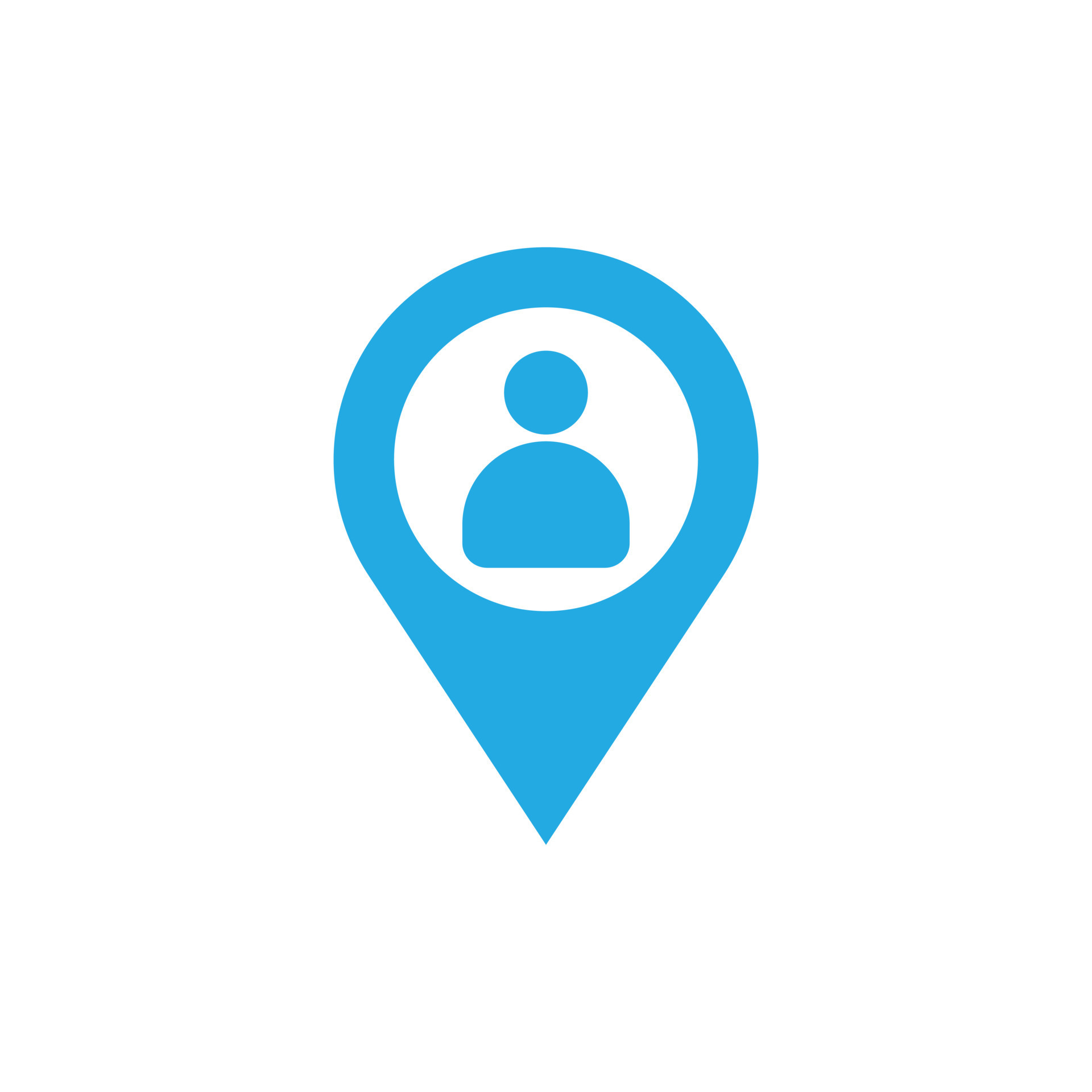 Eps10 Blue Vector Map Or Location Pin Pointer Icon Or Logo Isolated On White Background