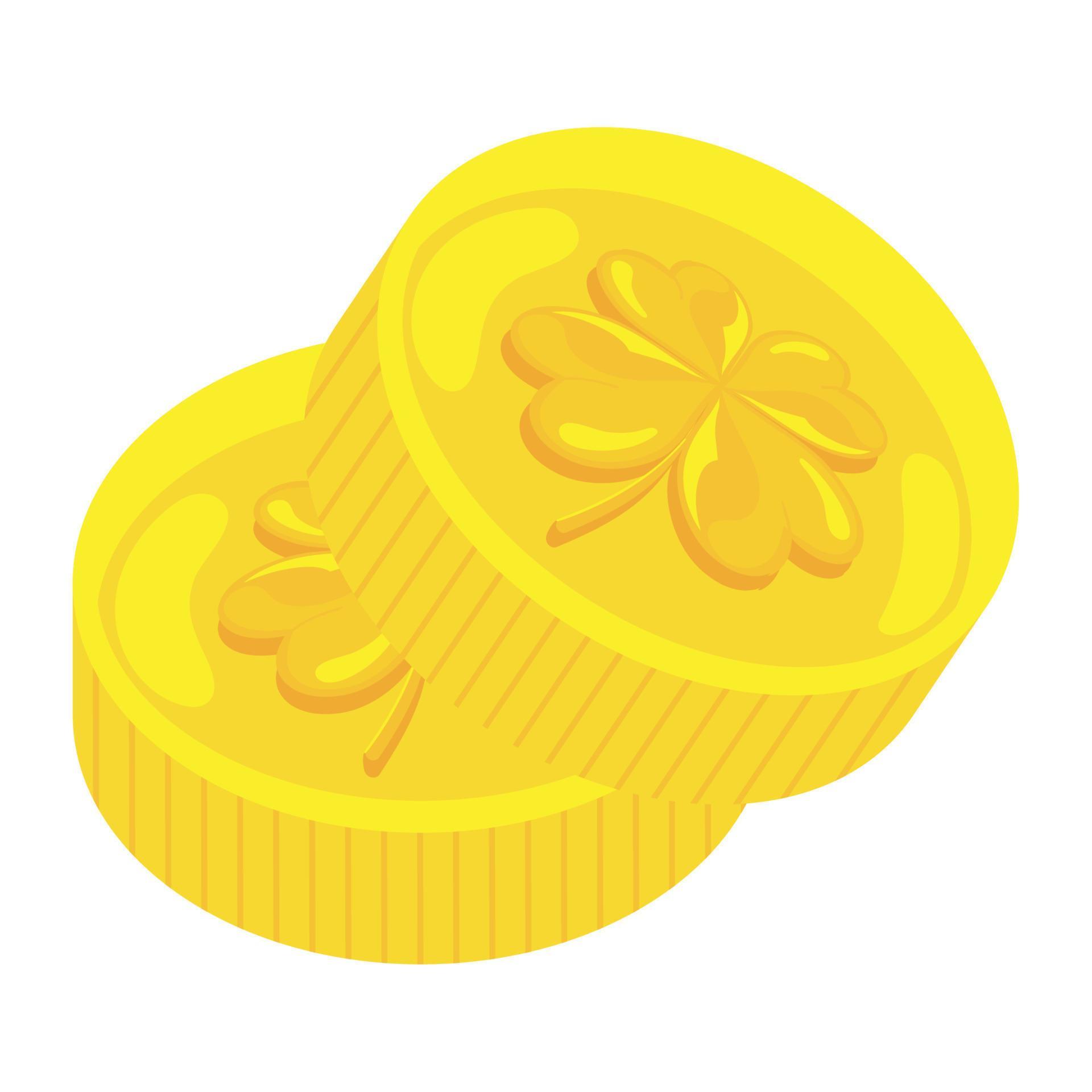 golden coins saint patricks day 16754651 Vector Art at Vecteezy
