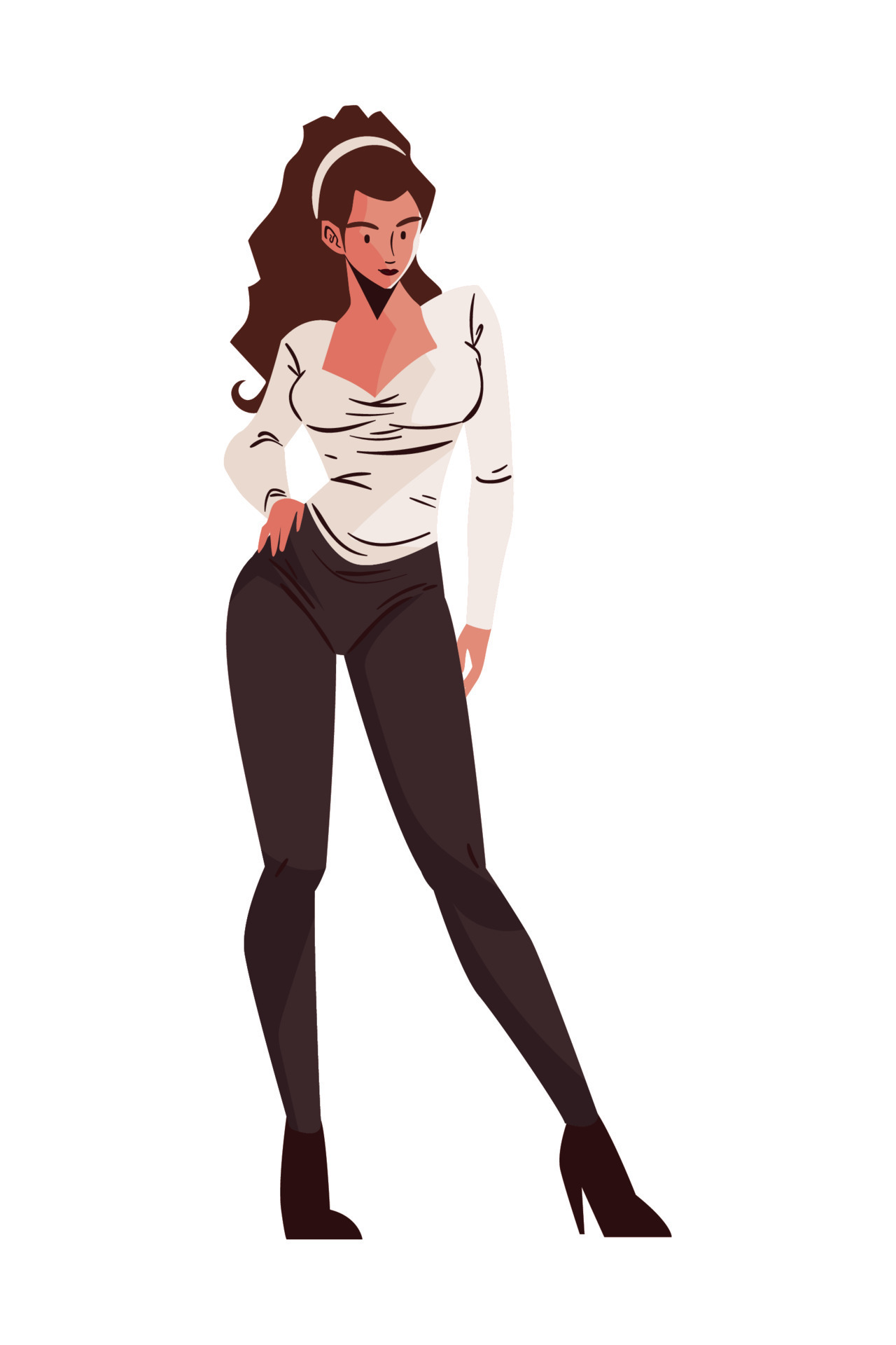 Sexy Woman Character 16756467 Vector Art At Vecteezy