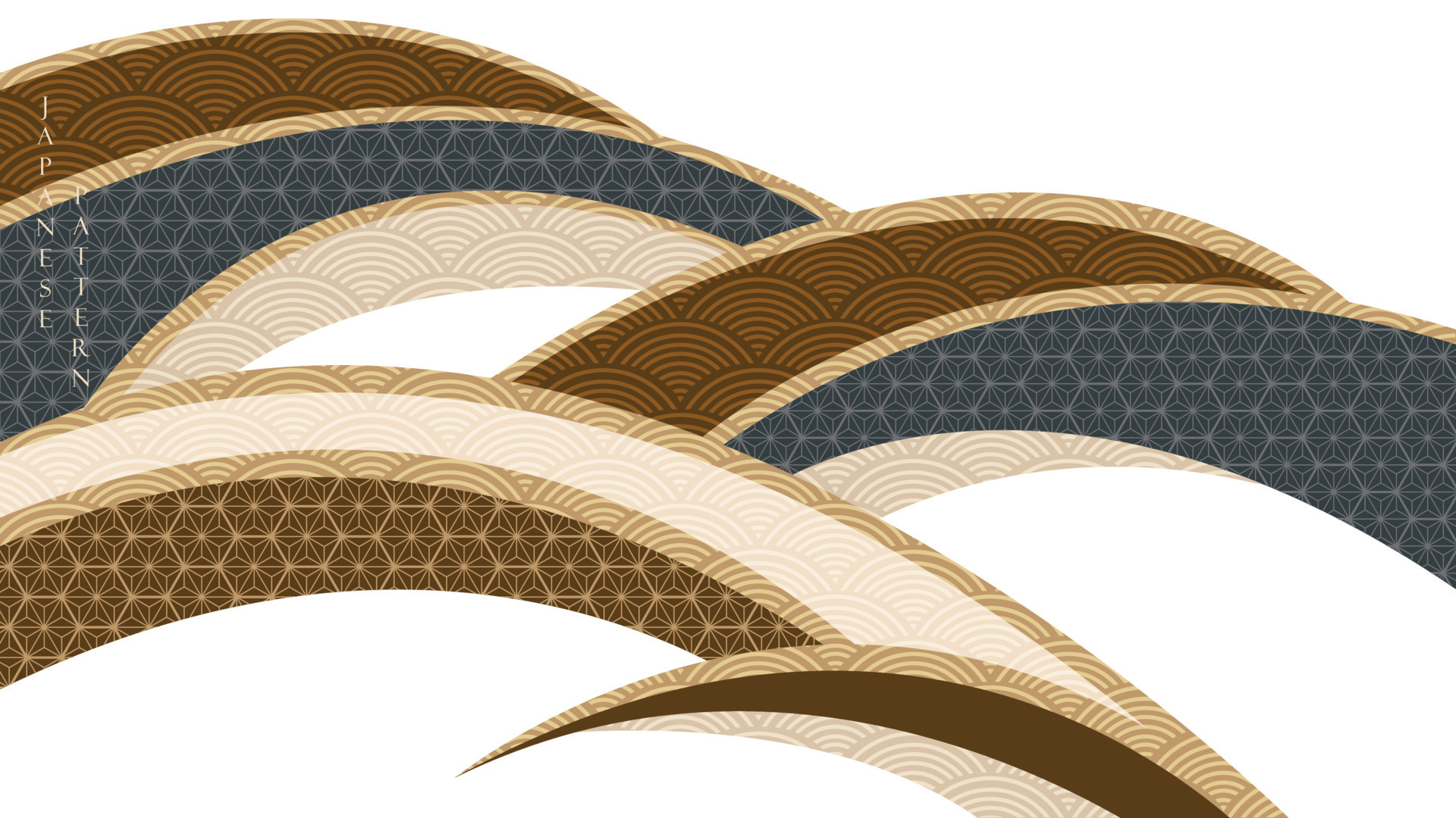 Japanese Background With Geometric Pattern Vector Abstract Art