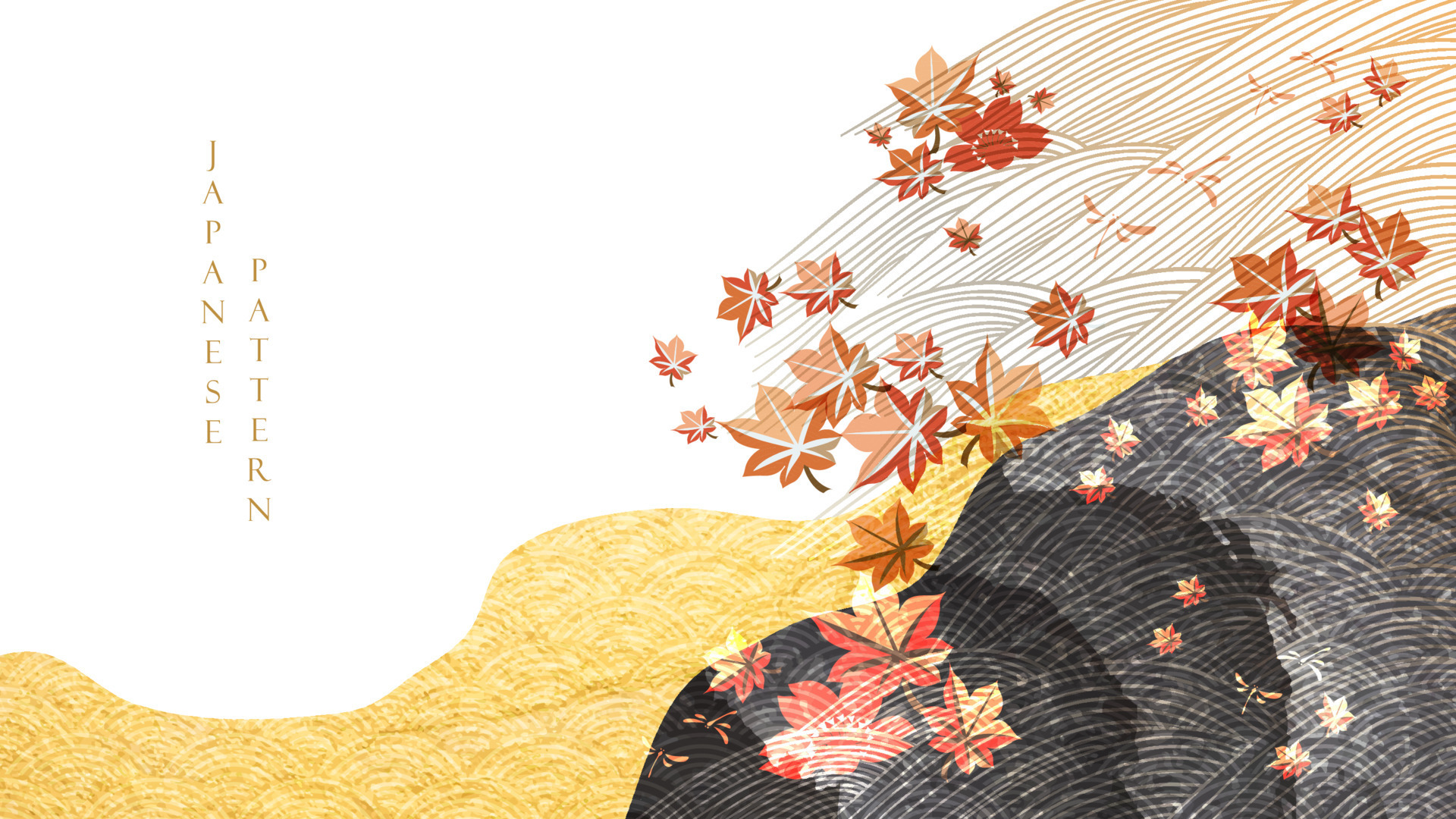 Japanese Background With Traditional Decoration Pattern Vector Geometric Banner Design With