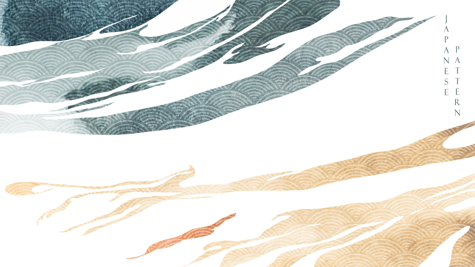 Japanese Background With Traditional Decoration Pattern Vector Geometric Banner Design With