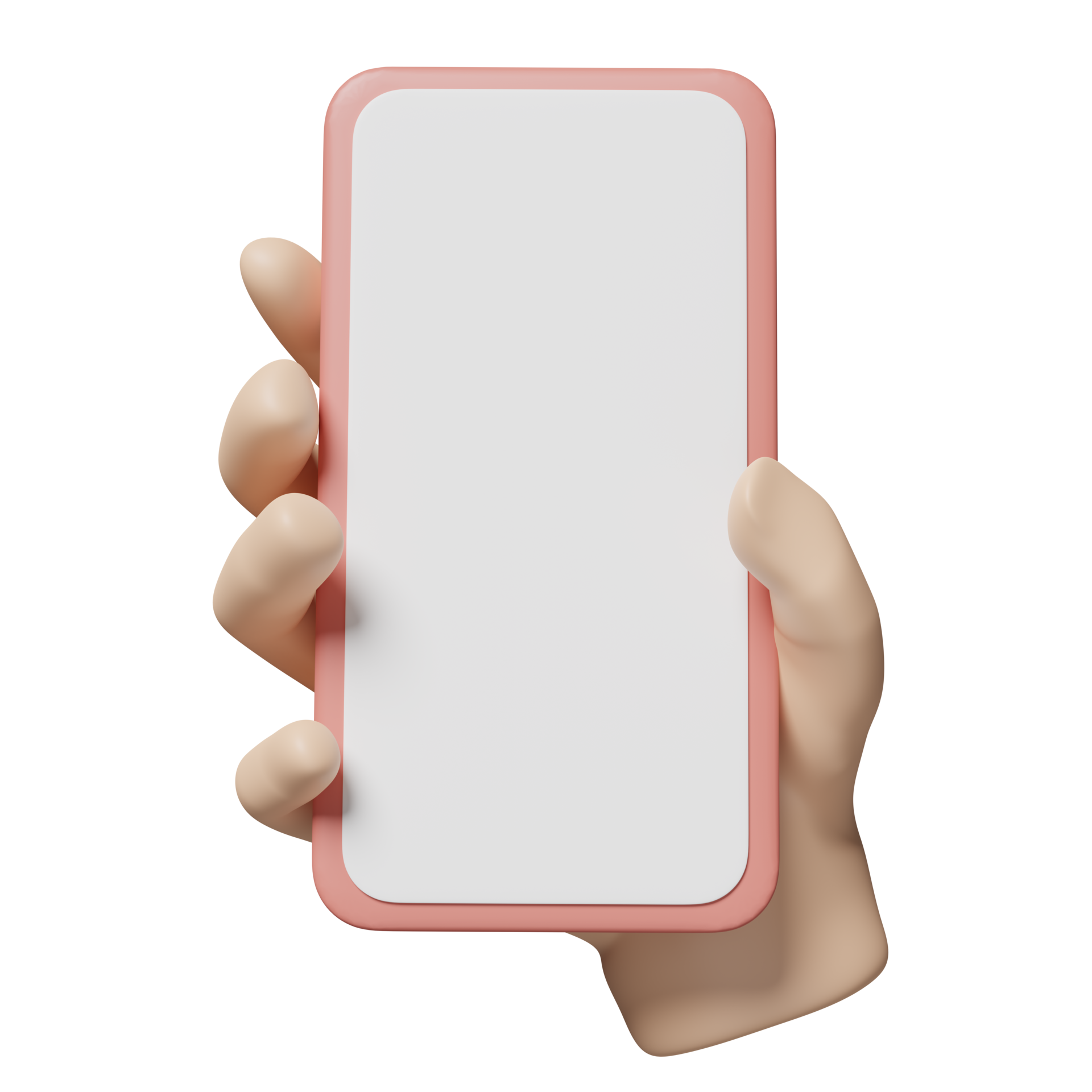 3d hand holding smartphone isolated. hand using mobile phone, screen ... 3d hand holding smartphone isolated. hand using mobile phone, screen ...