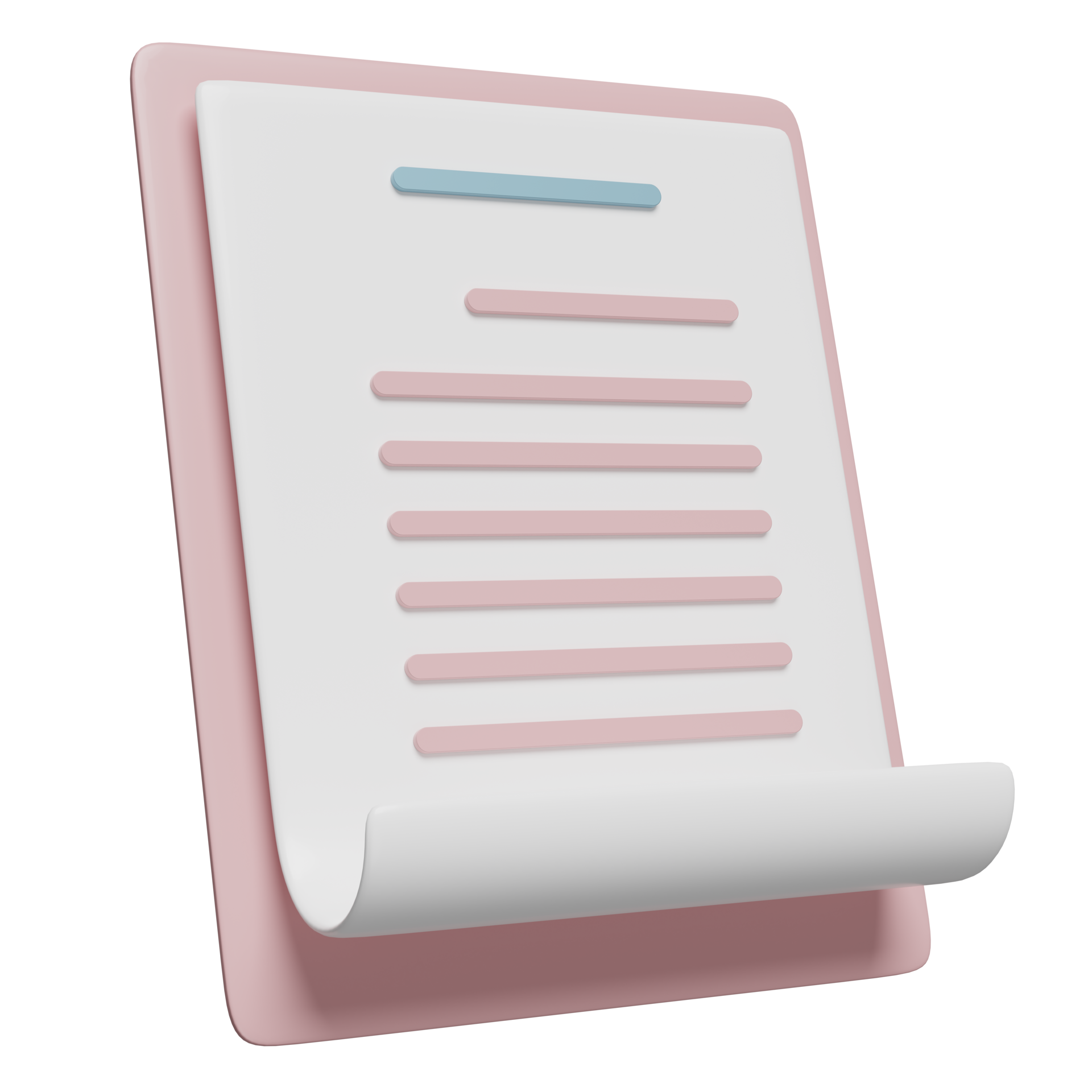 3d pink clipboard white checklist paper icon isolated. project plan ... 3d pink clipboard white checklist paper icon isolated. project plan ...
