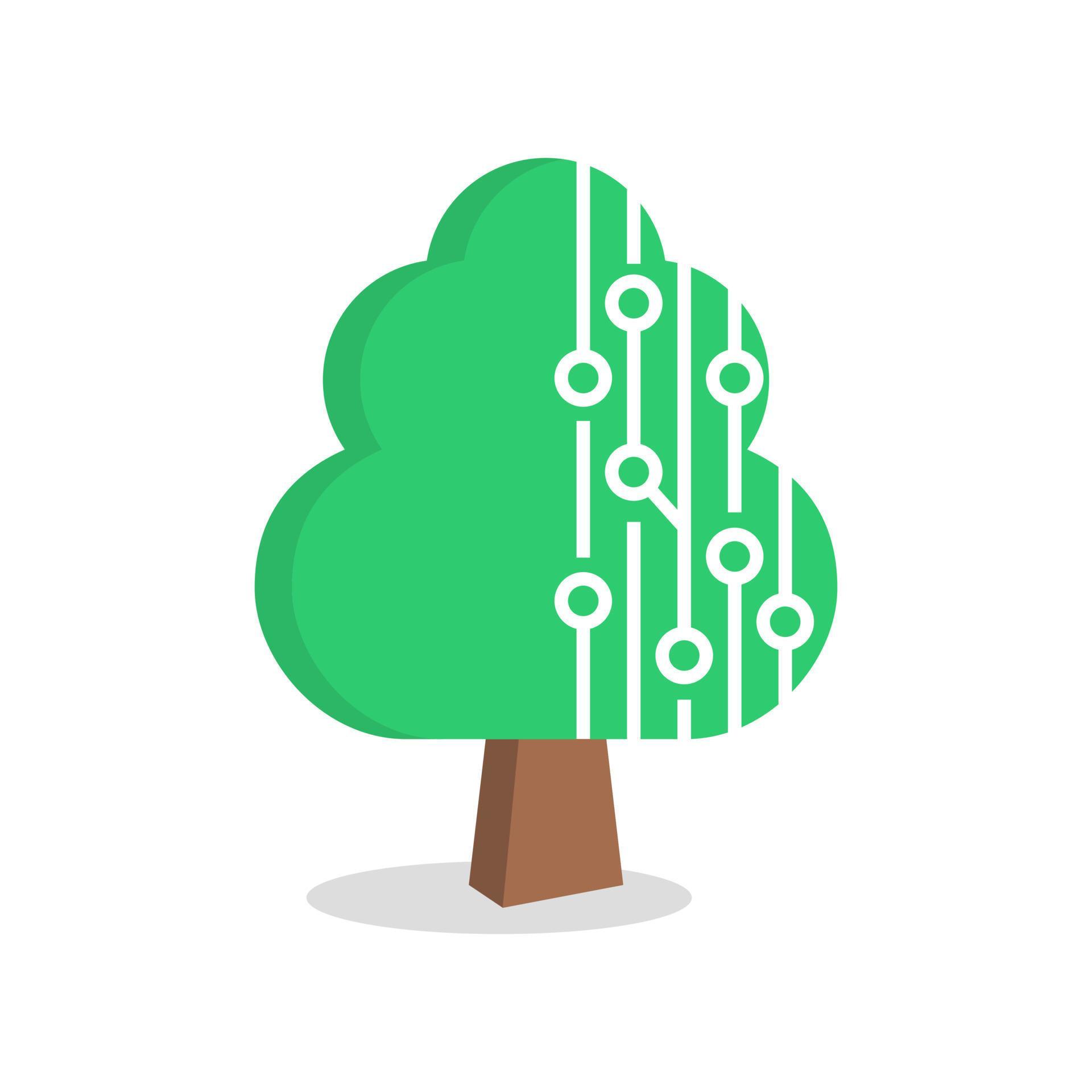 Techno Tree Logo 16757280 Vector Art at Vecteezy