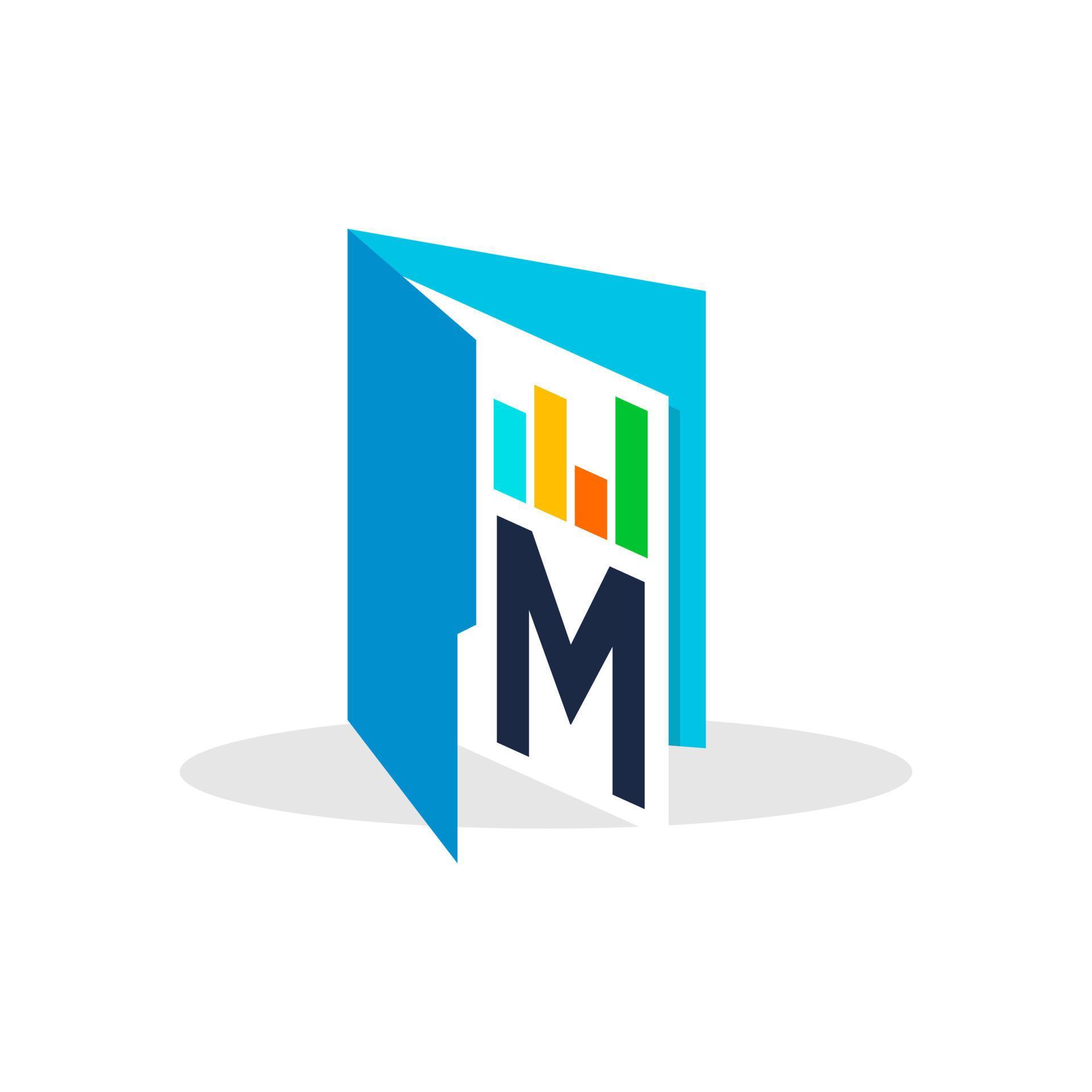 Initial M Chart Folder 16757591 Vector Art at Vecteezy
