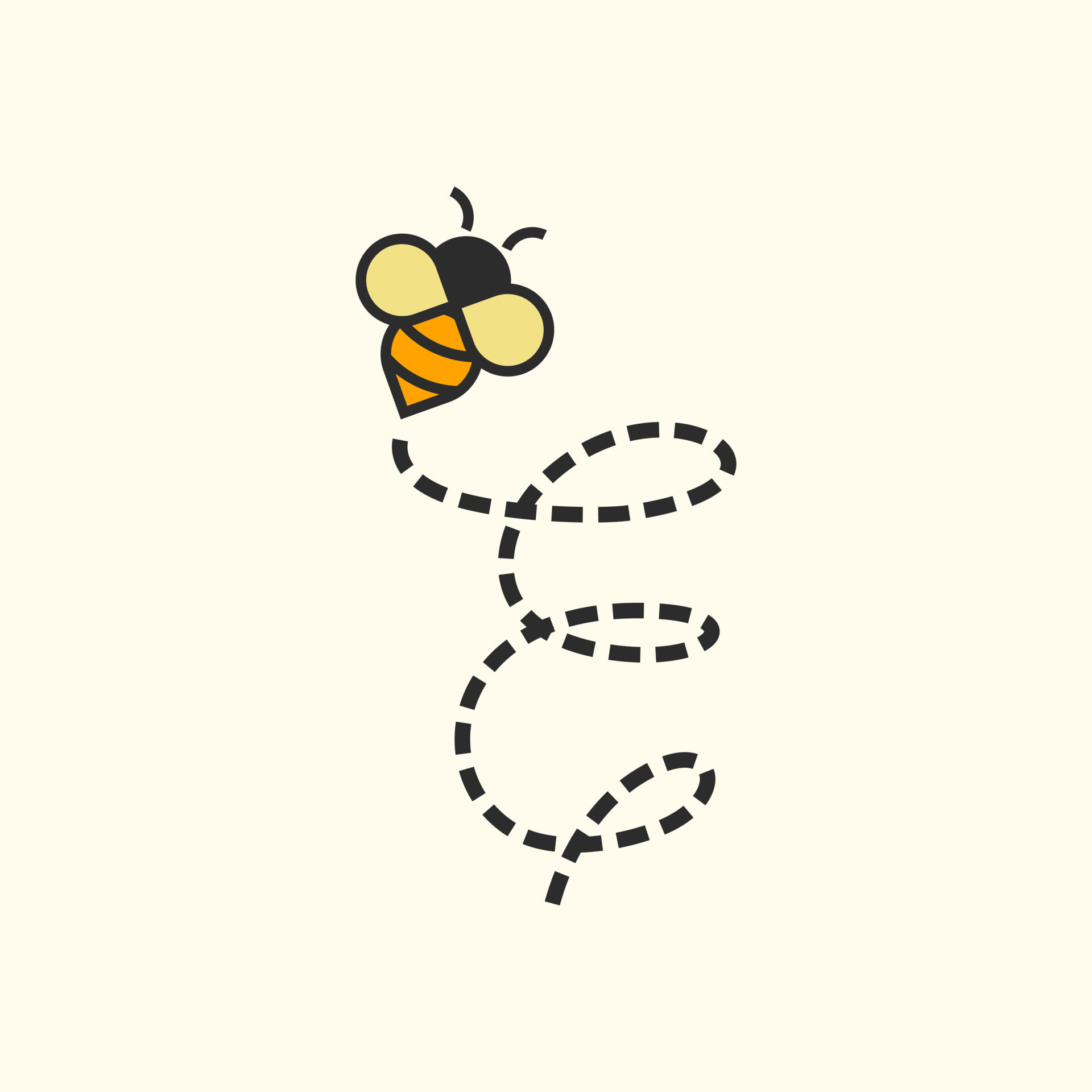 Initial E Flying Bee 16757602 Vector Art at Vecteezy