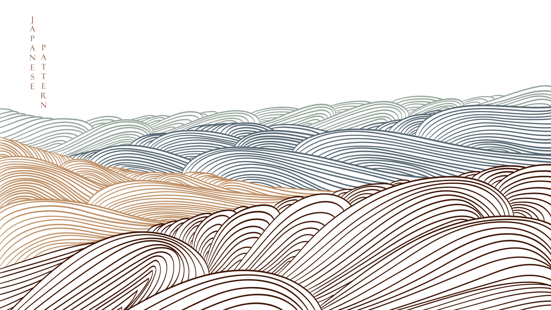 Japanese Background With Traditional Decoration Pattern Vector Oriental Banner Design With