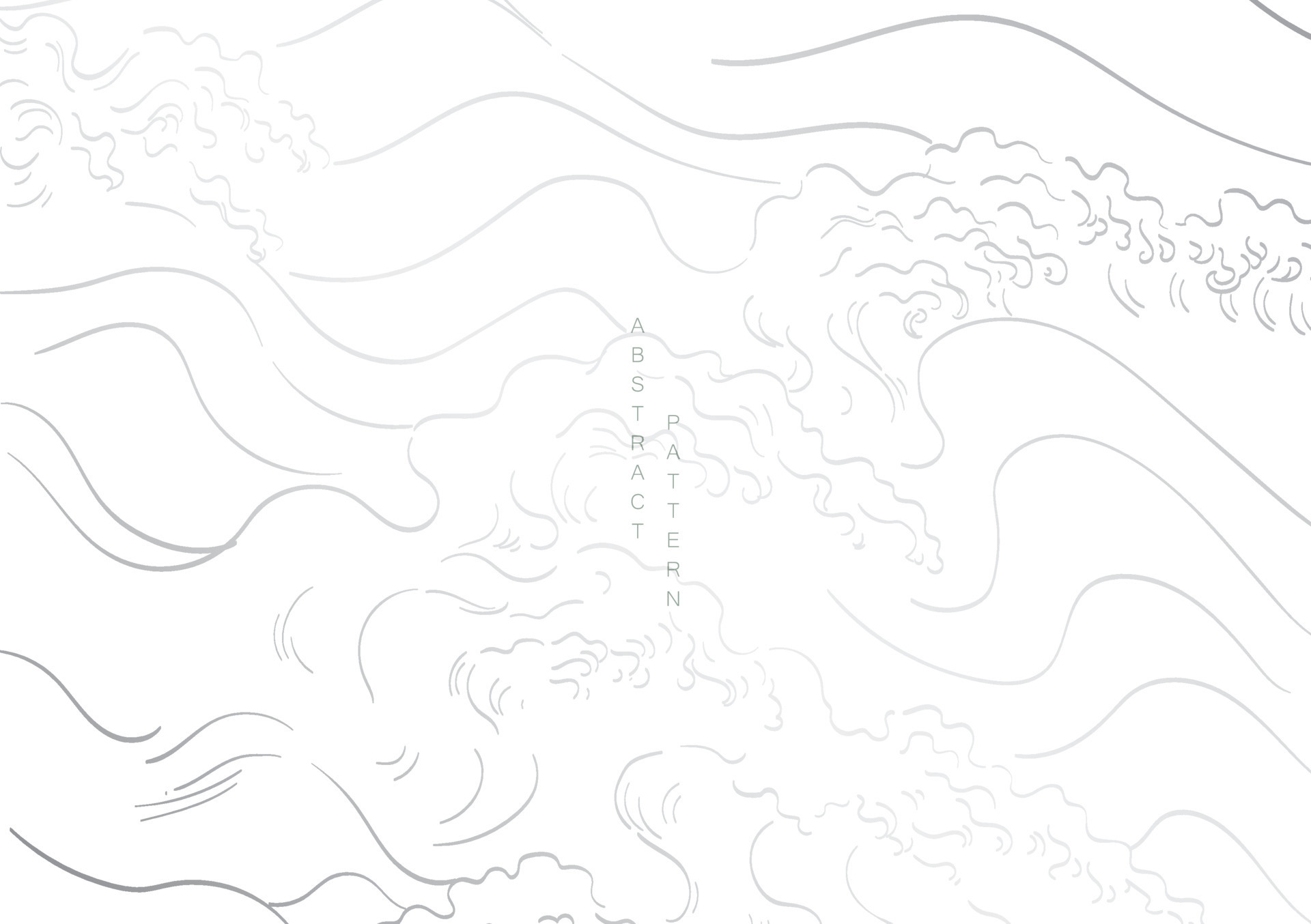 Abstract Landscape Background With White And Grey Line Pattern Vector