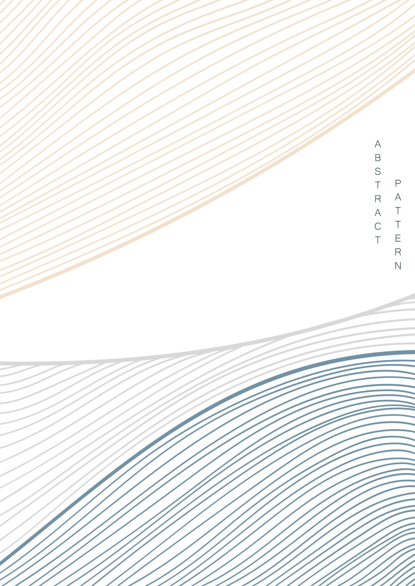 Abstract Art Background With Line Pattern Vector Curve Element With