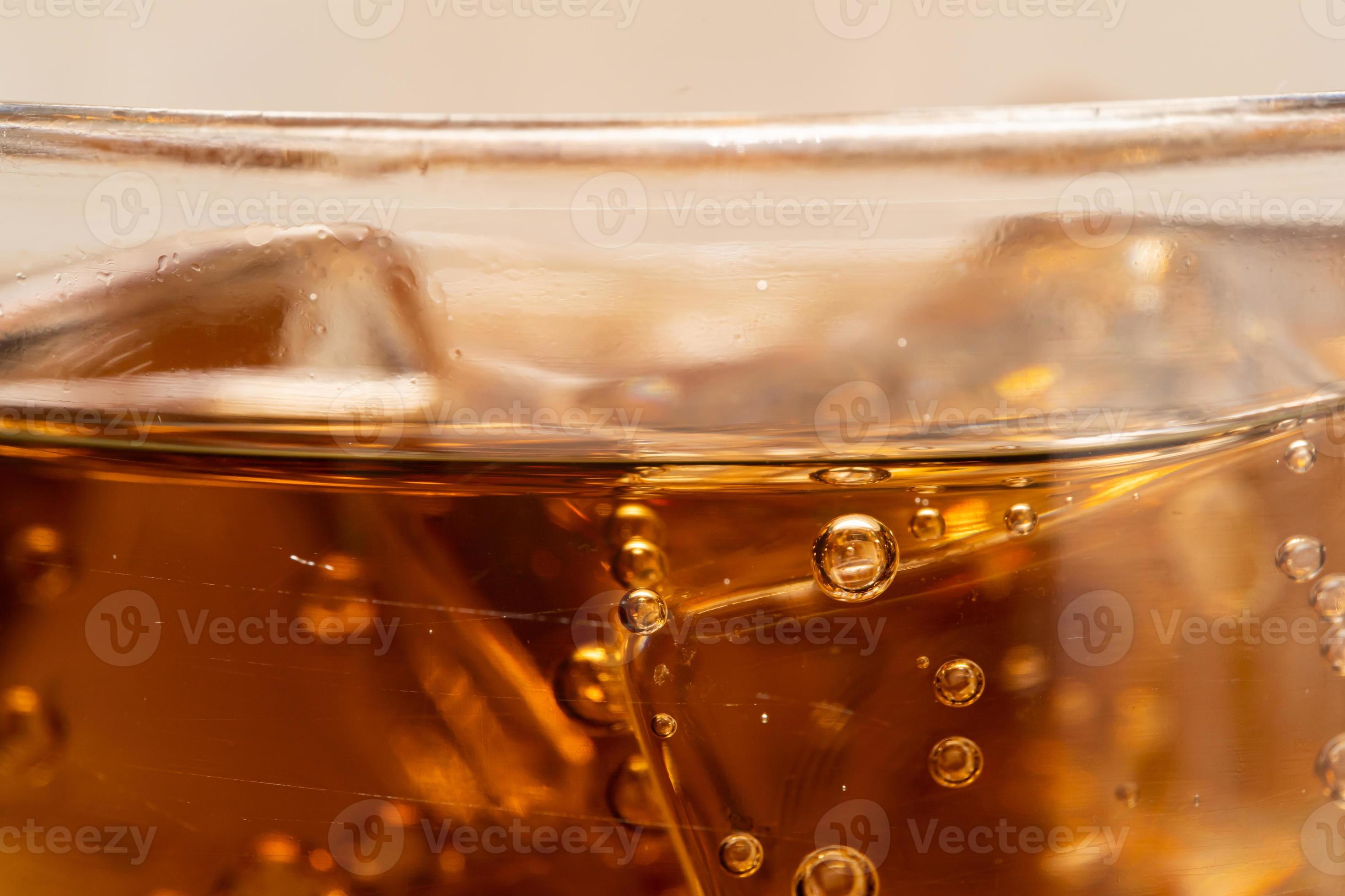 Close up Cola with Ice and bubbles in glass. Ice cubes in cola beverage. 16759424 Stock Photo at ...