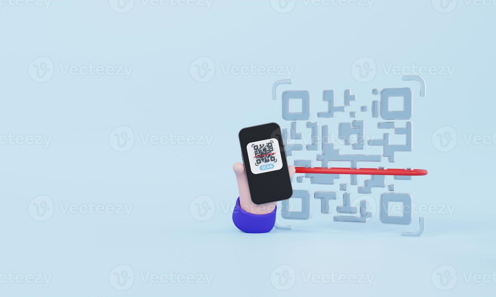scan QR code. hand holding smartphone scanning QR code on blue pastel ... scan QR code. hand holding smartphone scanning QR code on blue pastel ...