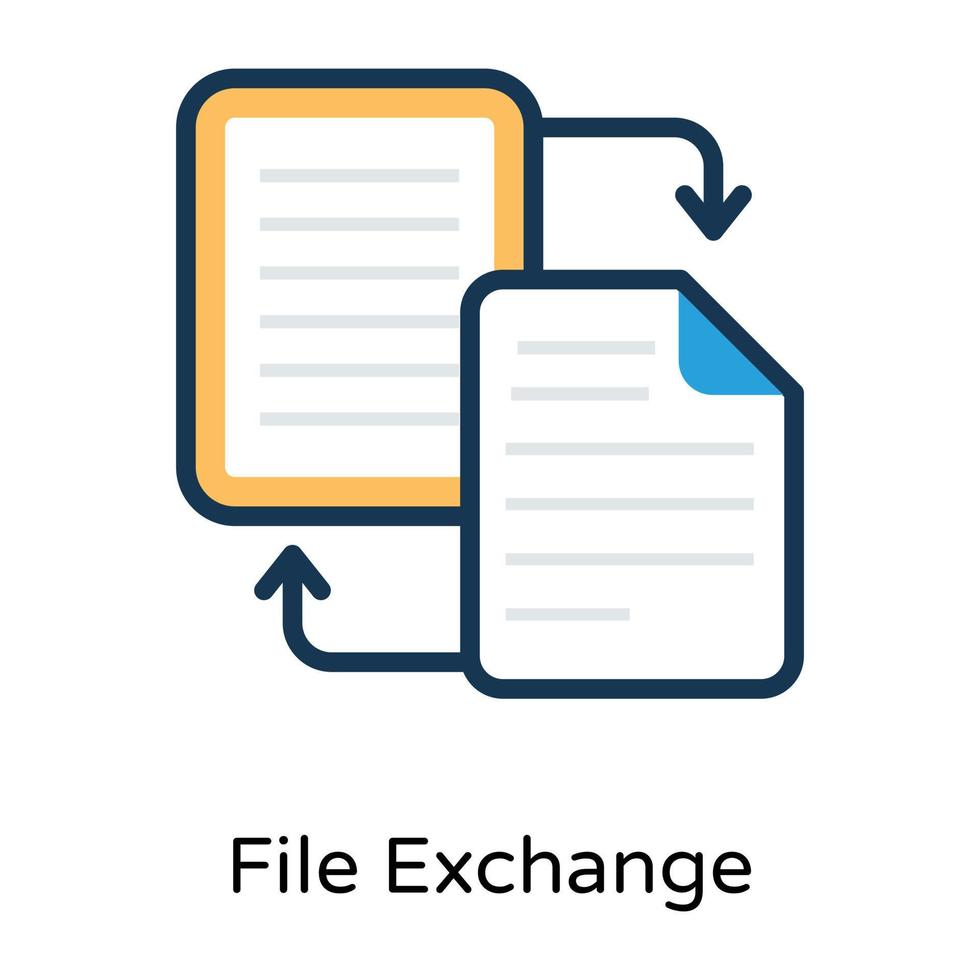 Trendy File Exchanging 16760121 Vector Art at Vecteezy