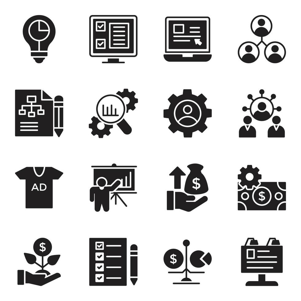 Pack of Trade Glyph Vector Icons 16761134 Vector Art at Vecteezy