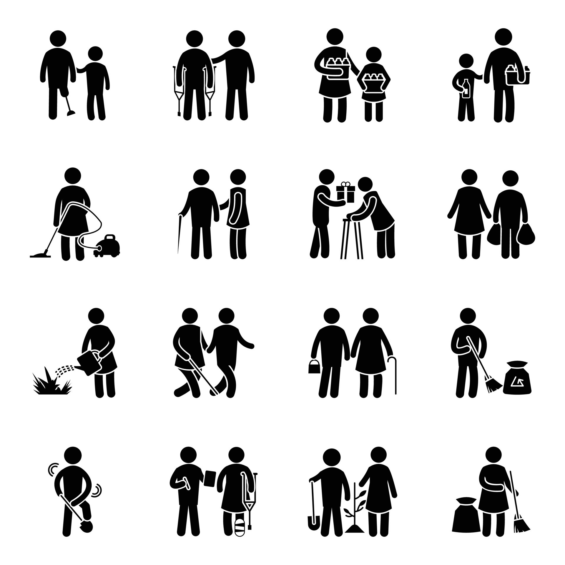 iconos de pictogramas de ayuda comunitaria 16761387 Vector en Vecteezy iconos de pictogramas de ayuda comunitaria 16761387 Vector en Vecteezy