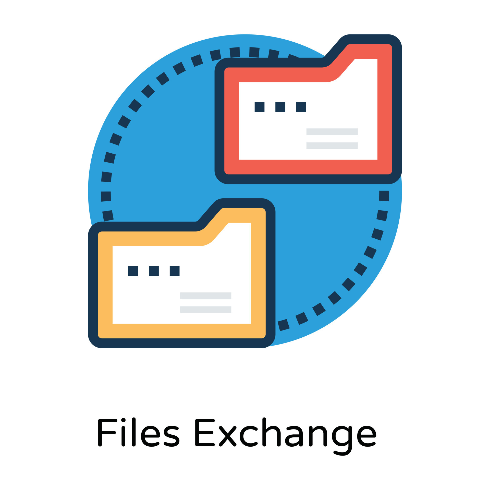 Trendy Data Sharing 16761544 Vector Art at Vecteezy