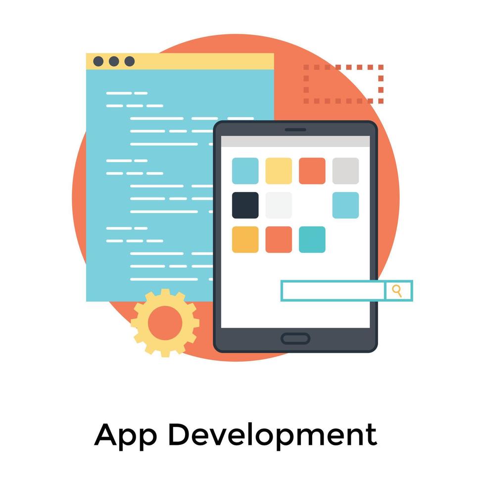 Trendy App Development 16762169 Vector Art at Vecteezy