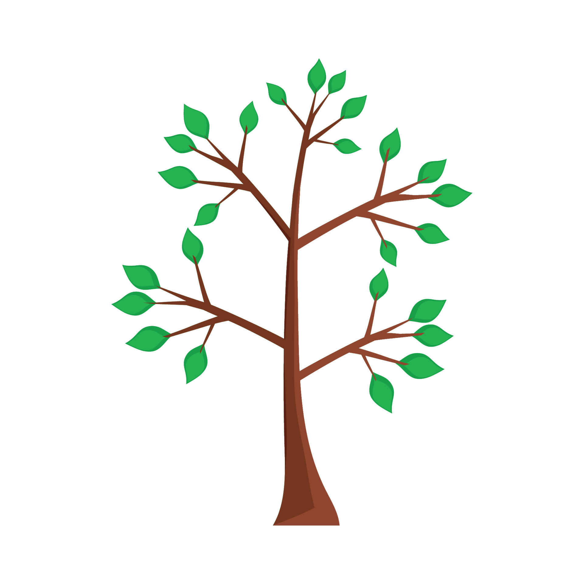 autumn tree plant forest 16762580 Vector Art at Vecteezy