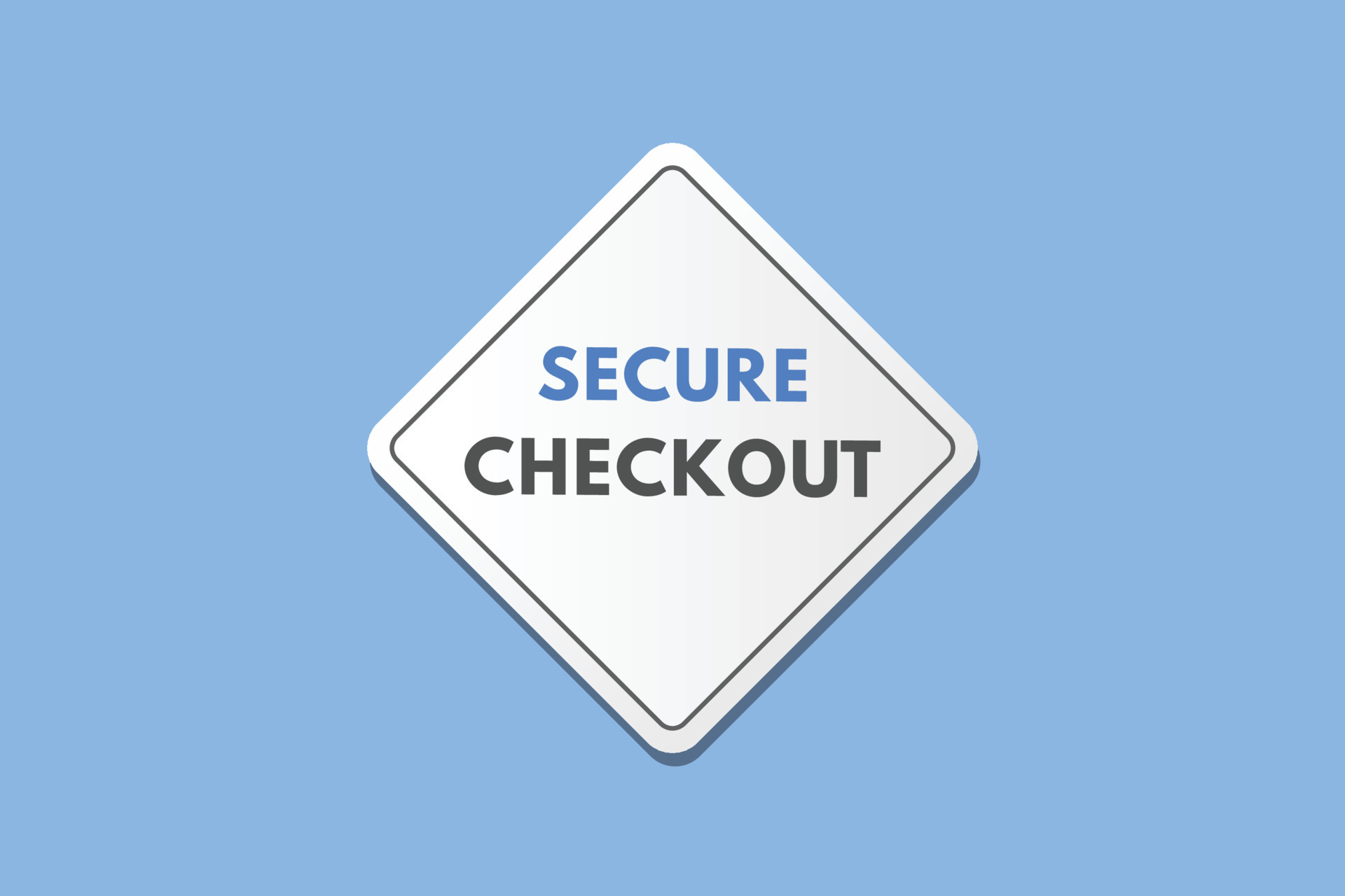 Secure Checkout Text Button Secure Checkout Sign Icon Label Sticker Web Buttons 16763975 Vector
