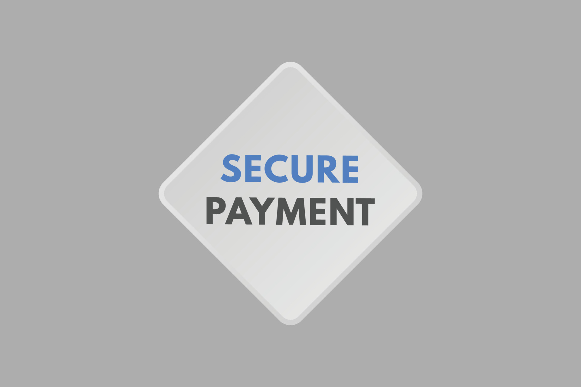 secure payment text Button. secure payment Sign Icon Label Sticker Web Buttons 16763976 Vector ...