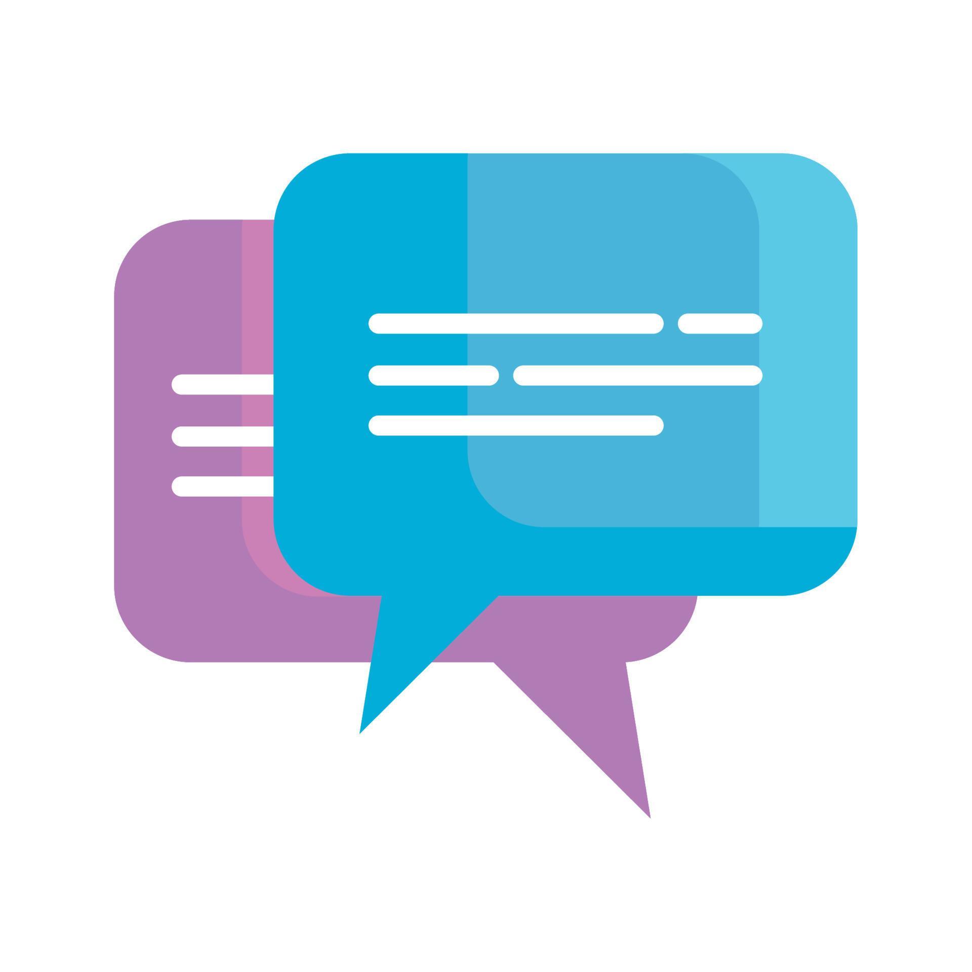 speech bubbles messages 16764057 Vector Art at Vecteezy