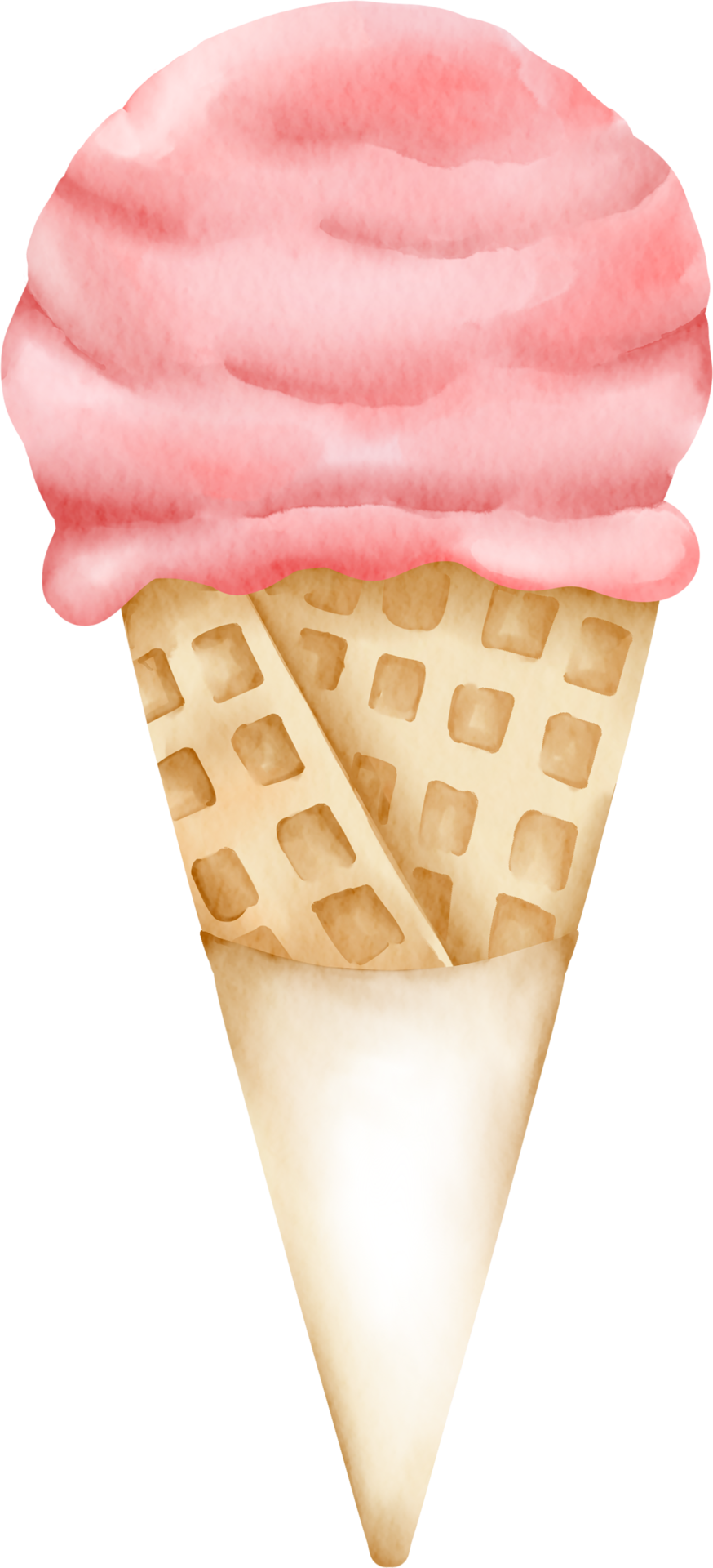 Strawberry Ice Cream Cone Clip Art