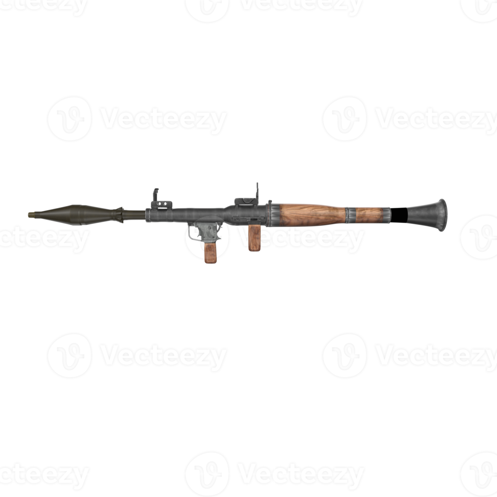 3D-Rendering der RPG-Waffe 16766173 PNG