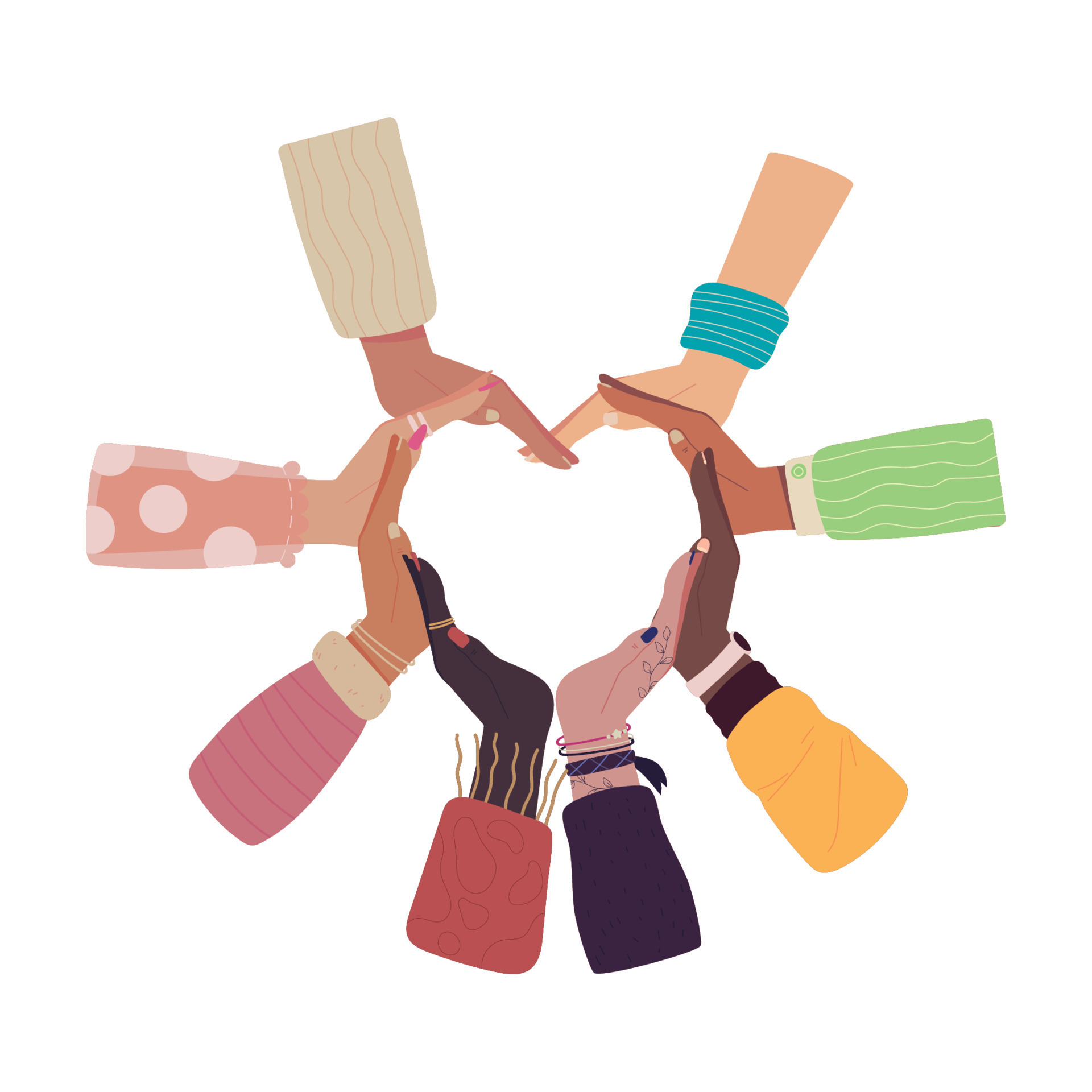 diverse hands making heart 16767228 Vector Art at Vecteezy diverse hands making heart 16767228 Vector Art at Vecteezy
