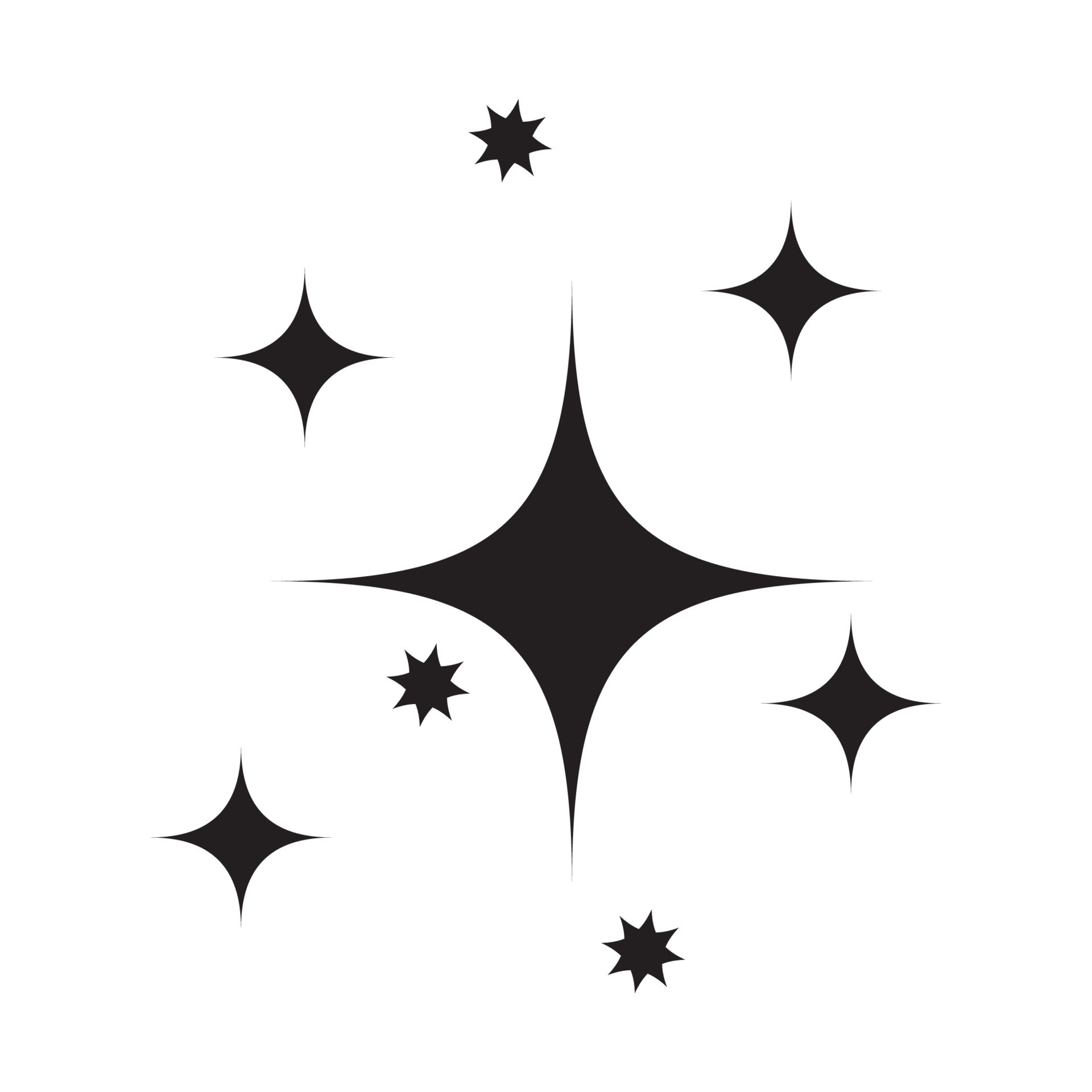 Star icon. Twinkling stars. Sparkles, shining burst. vector illustration on white background ...