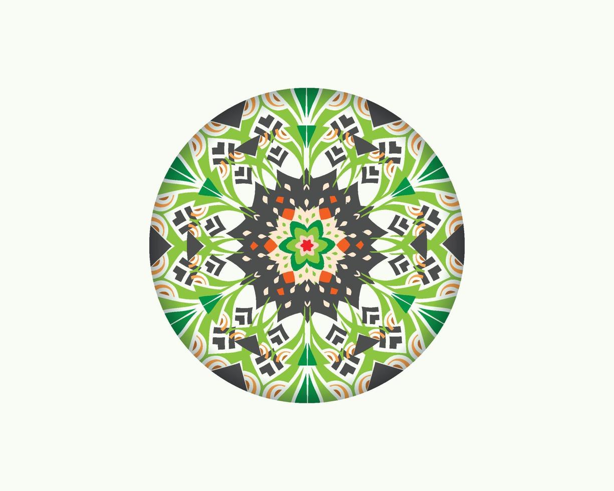 Colorful Mandala Vector Illustration Islam Arabic Indian Turkish Pakistan Chinese