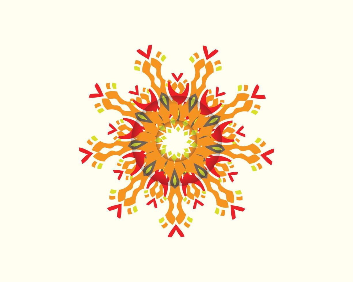 Colorful Mandala Vector Illustration Islam Arabic Indian Turkish Pakistan Chinese