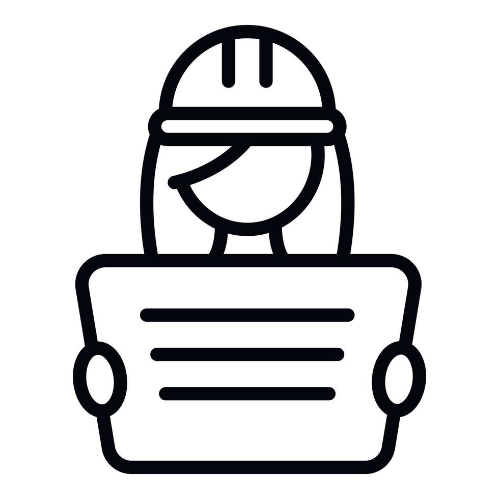 Female architect icon outline vector. Woman engineer 16771627 Vector ... Female architect icon outline vector. Woman engineer 16771627 Vector ...