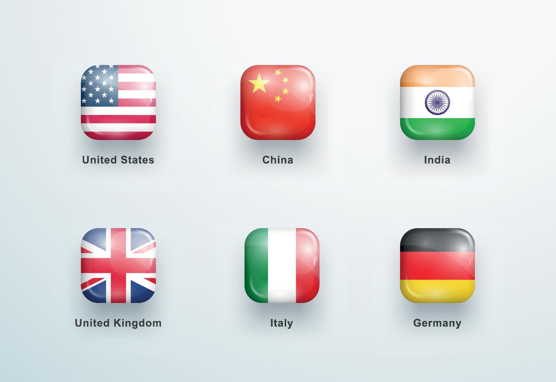 National Flags Square 3d Glossy Buttons Icons Set 16772110 Vector Art ... National Flags Square 3d Glossy Buttons Icons Set 16772110 Vector Art ...