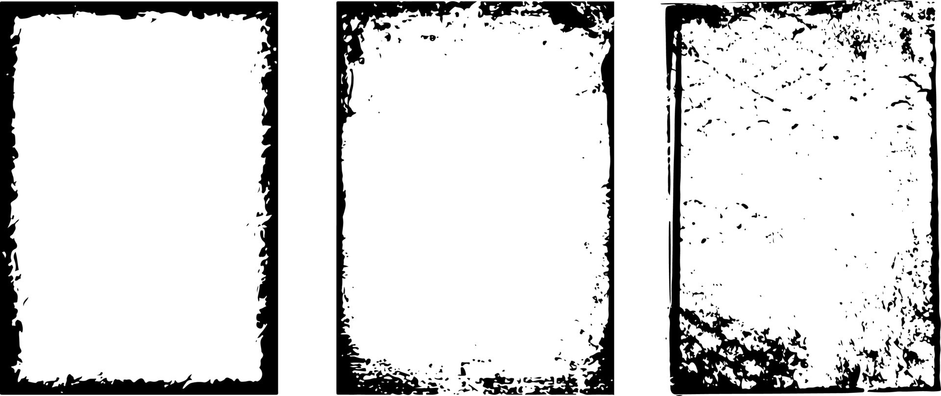 Grunge Frame Texture Set 16773047 Vector Art At Vecteezy