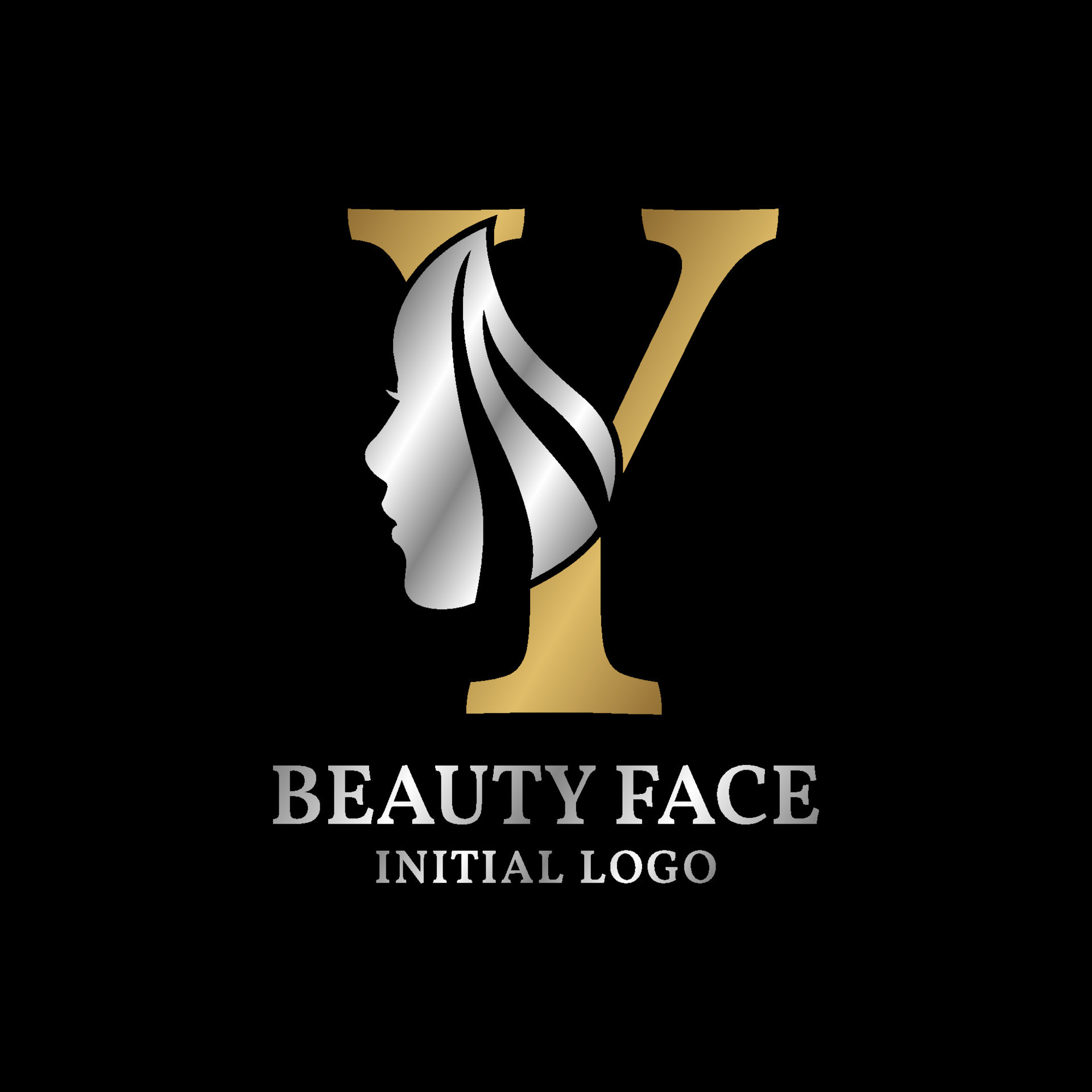 Letter Y Beauty Face Initial Vector Logo Design Element 16773532 Vector Art At Vecteezy