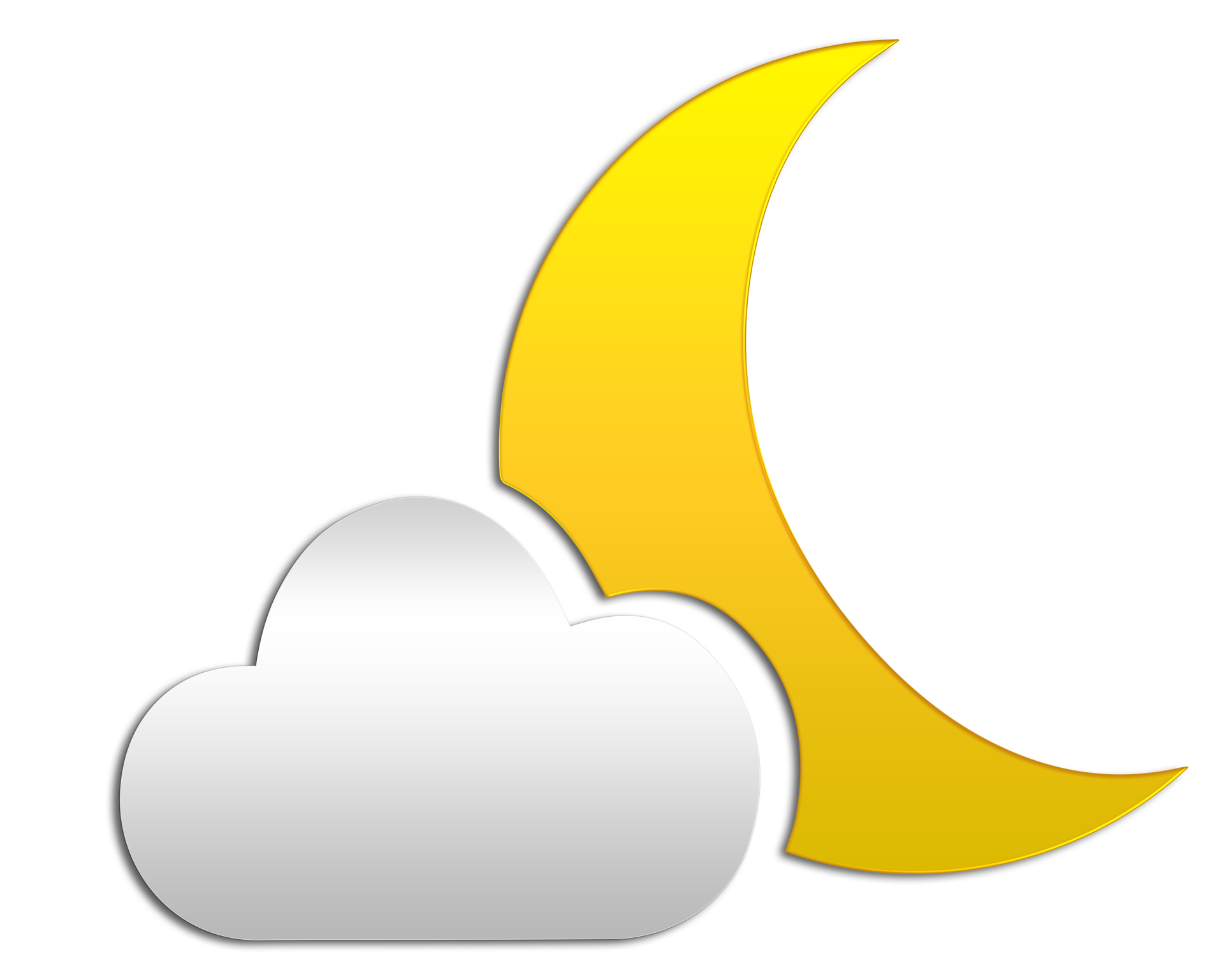 Moon icon on transparent background 16774528 PNG Moon icon on transparent background 16774528 PNG
